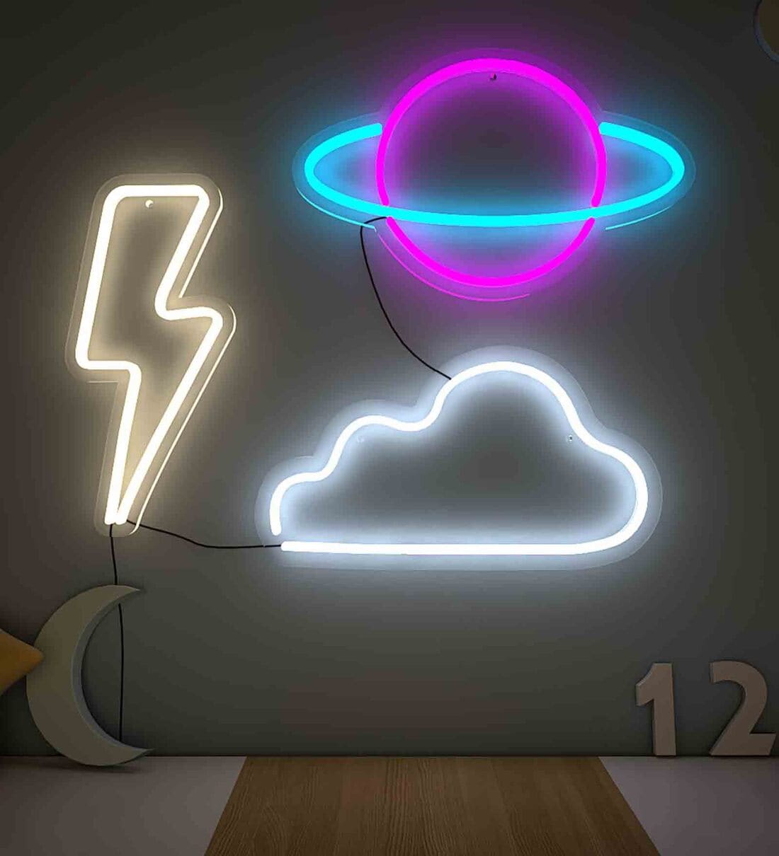 Buy Saturn Plantet Space LED Neon Light- Set of 3 at 25% OFF by ...
