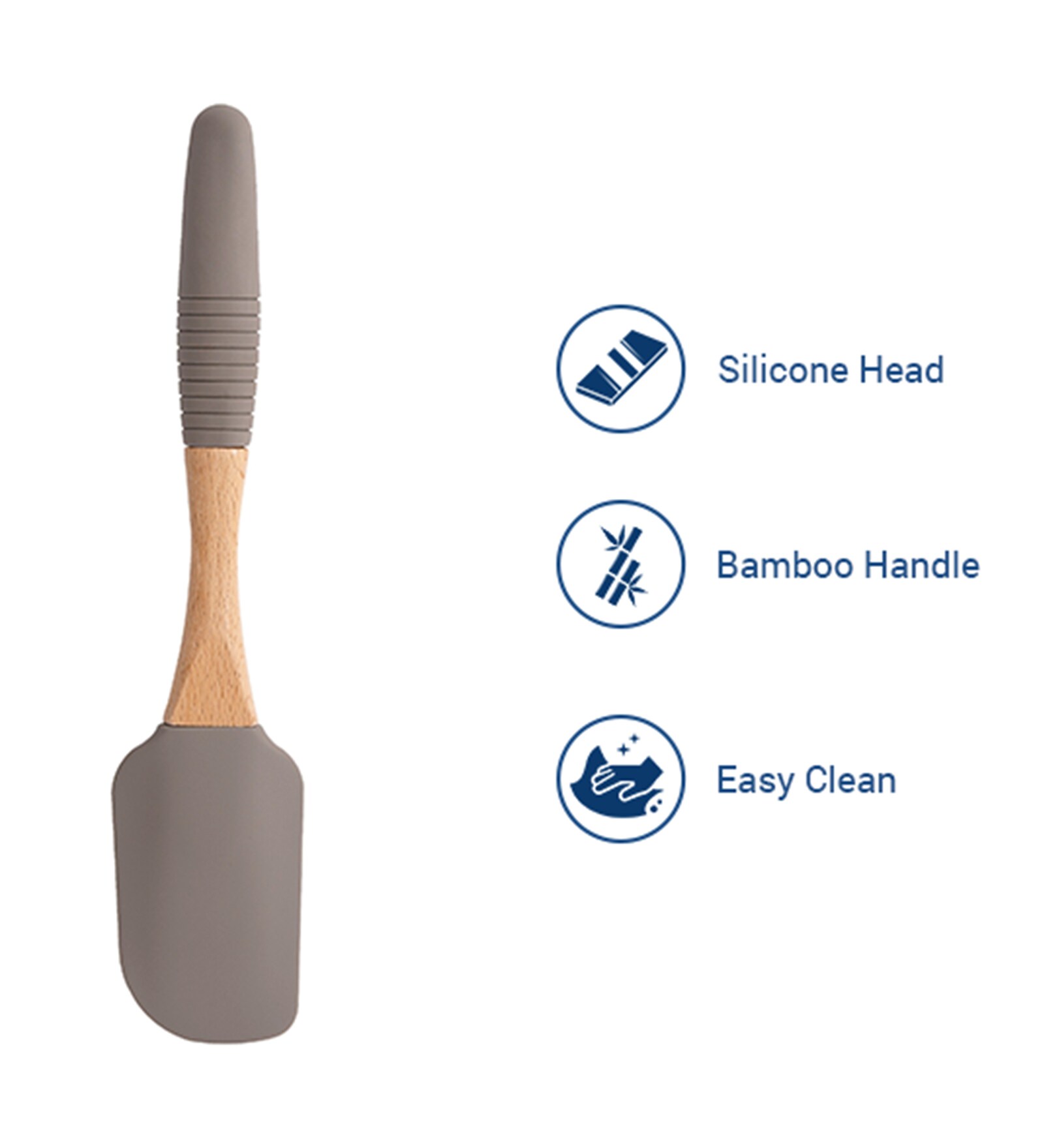 Buy Pinto Grey & Brown Silicone Cooking Spatula at 36% OFF by Sabichi ...