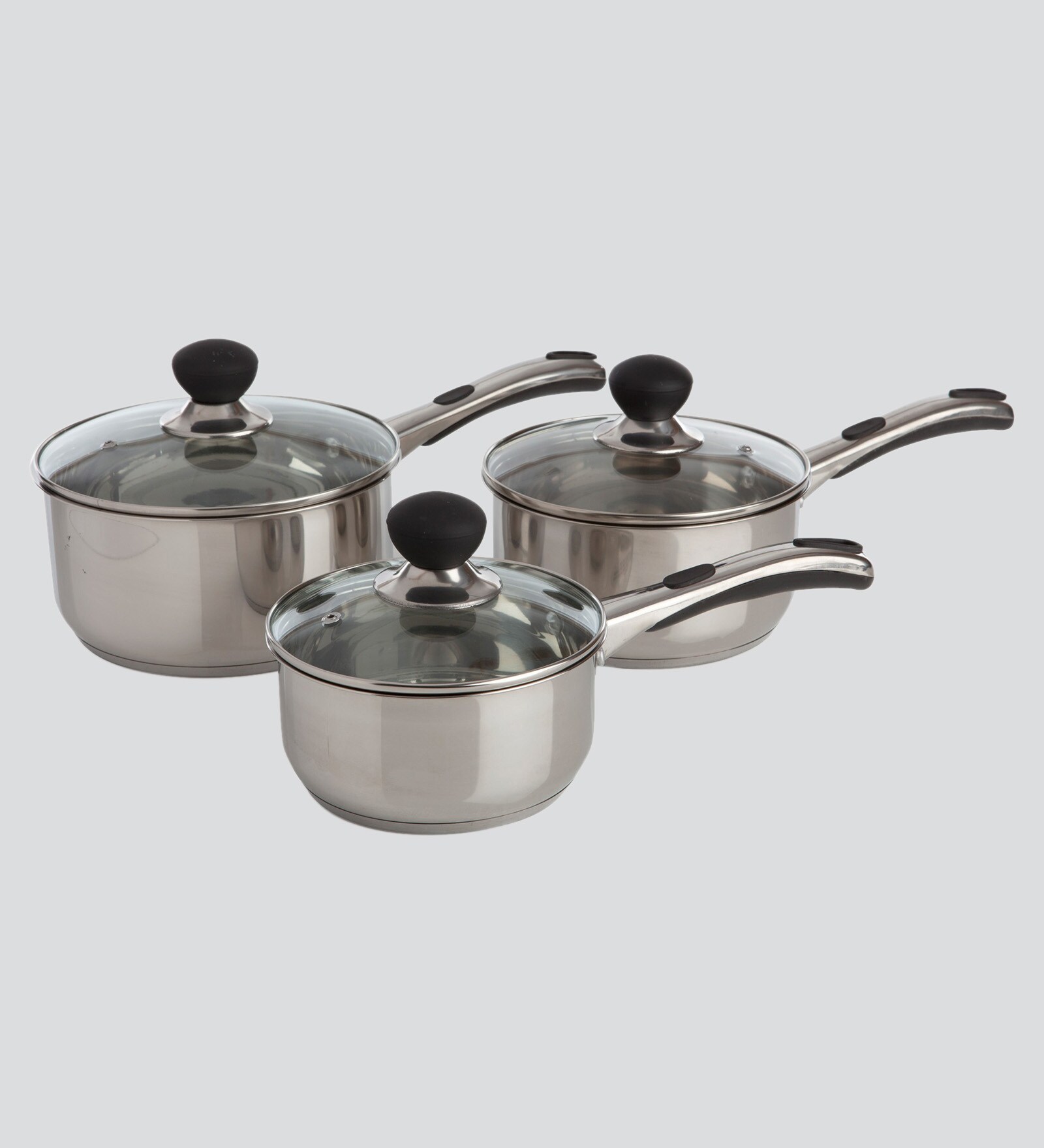 Buy Living Easy Grip Sauce Pans - Set of 3 Online - Sauce Pans ...