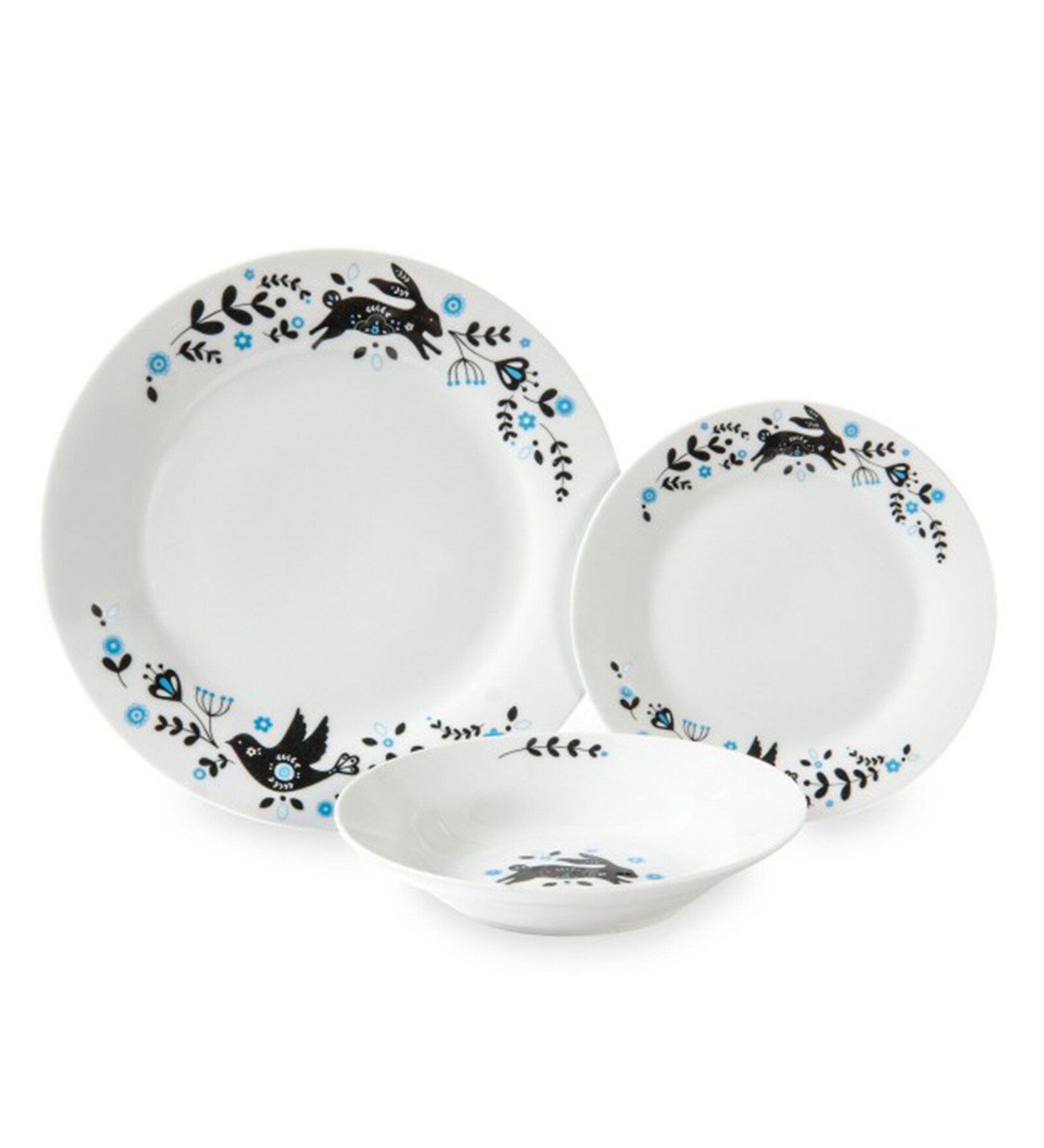 Buy Sabichi Nordic Dinner Sets Set of 12 Online - Porcelain Dinner Sets ...