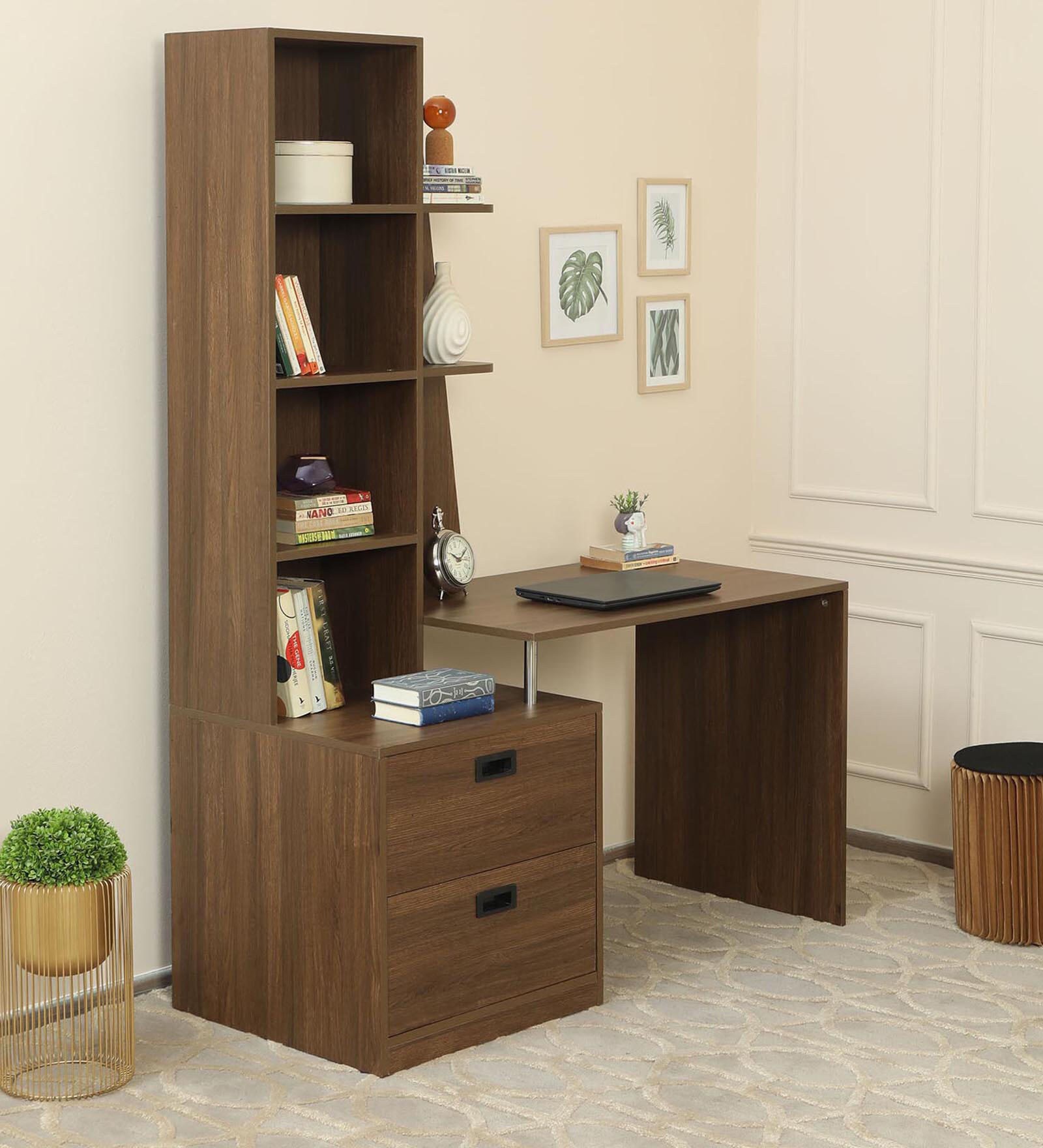 Buy Sabugal Hutch Desk in Bali Dark Colour Online - Hutch Desks - Study ...