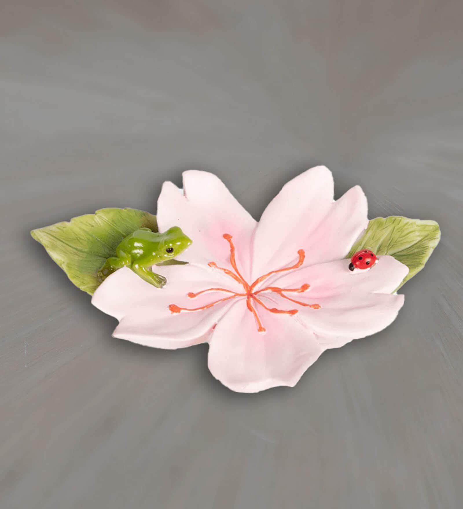 Buy Sakura With Frog Multicolour Resin Figurine at 19% OFF by Home4U ...
