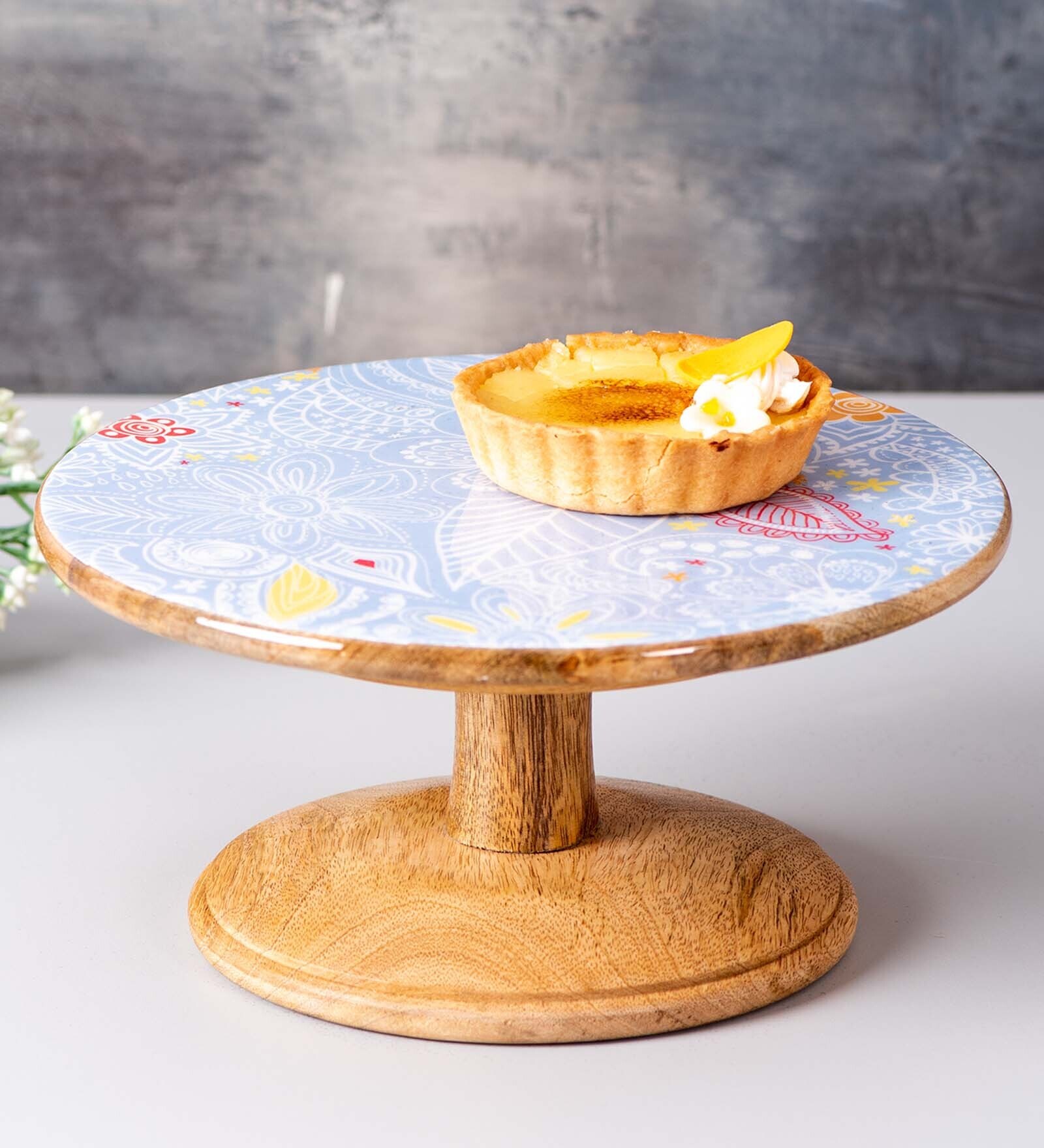 Buy Salis Teak Wood Cake Stand by NestRoots Online - Cake Stands - Cake ...