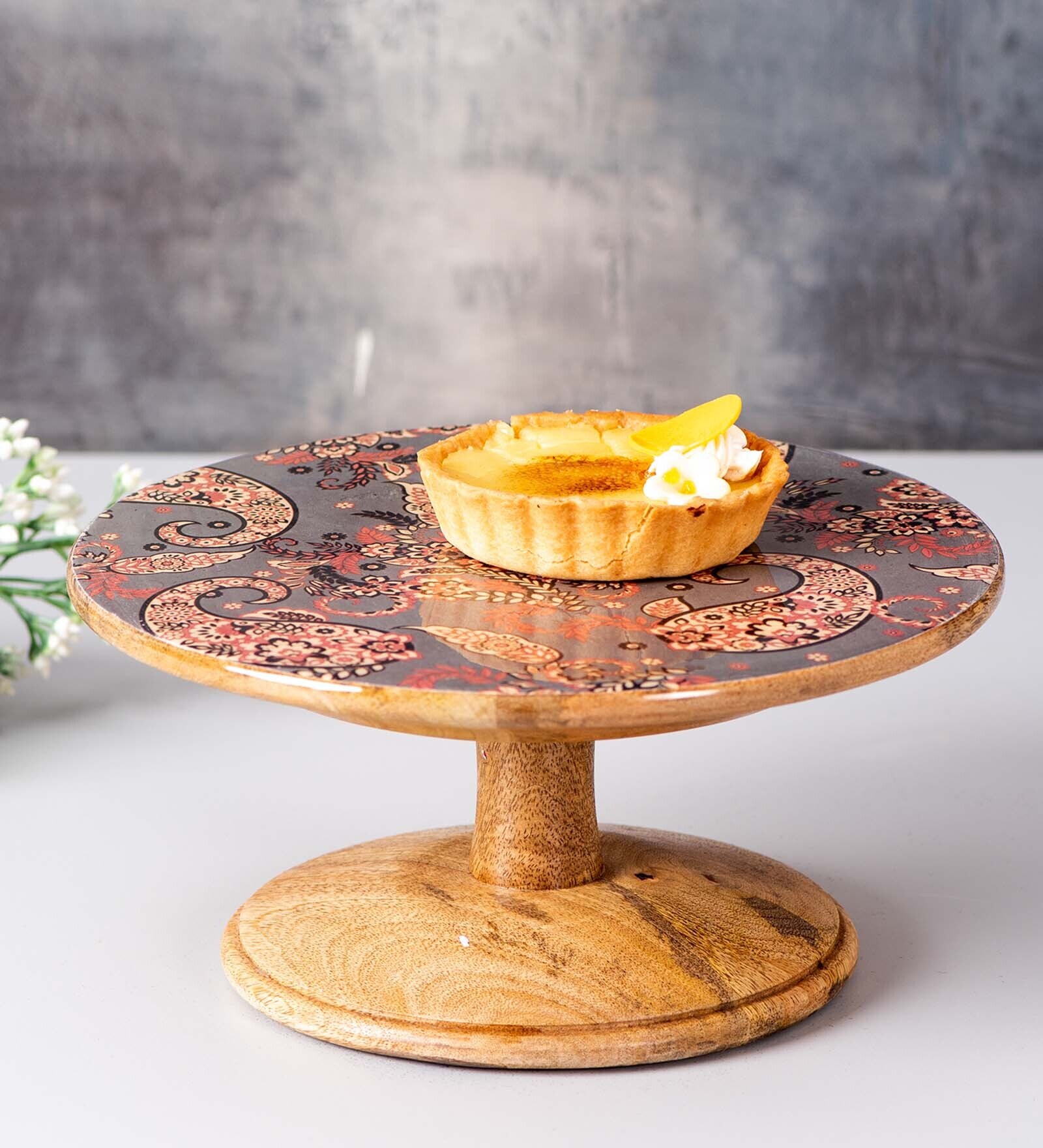 Buy Salis Teak Wood Cake Stand by NestRoots Online - Cake Stands - Cake ...