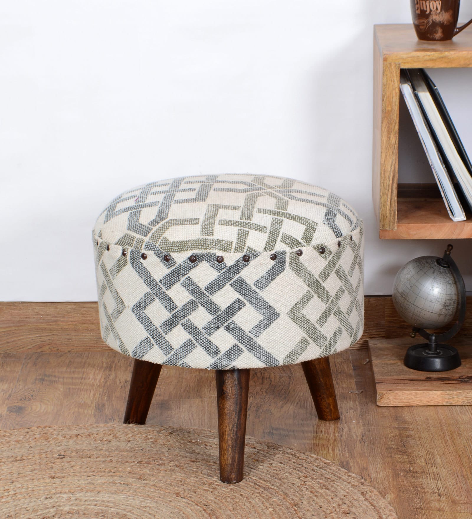 Buy Saloni Seating Stool in Multi Colour at 37% OFF by Natural Furnish ...