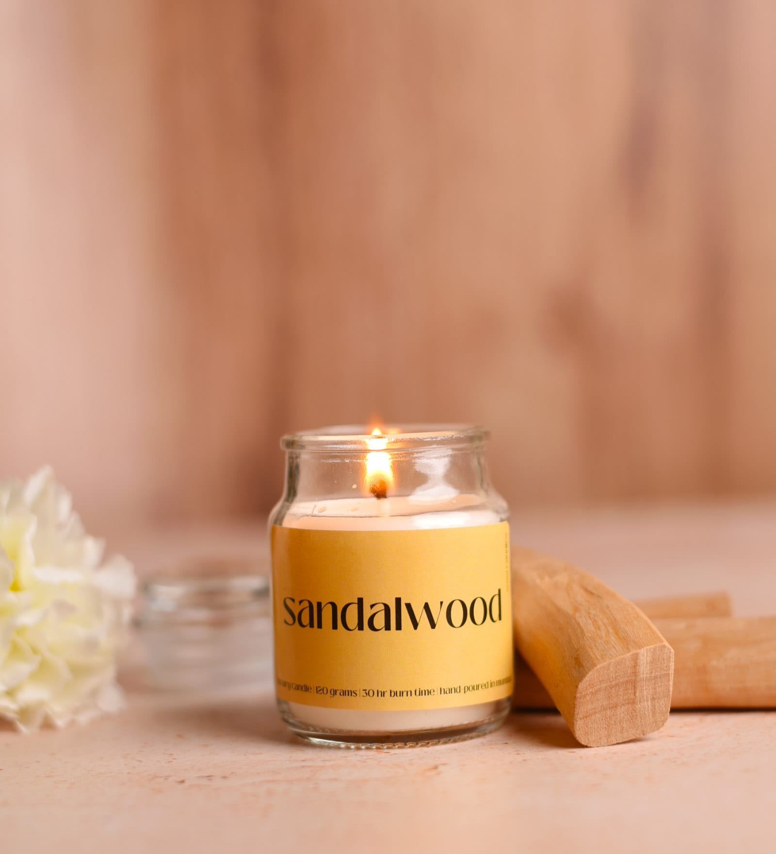 Buy Sandalwood White Soy Wax Scented Candle at 100% OFF by Sosa Candles ...