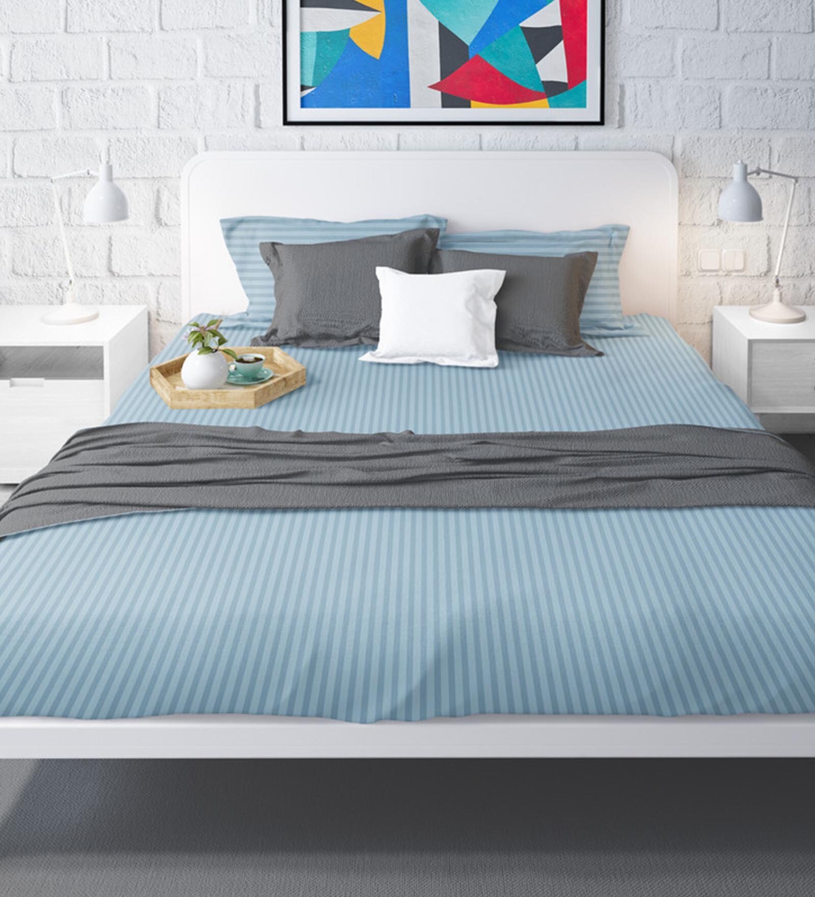 Buy Satin 210TC Queen Size Bedsheet with 2 Pillow Covers at 42% OFF by ...