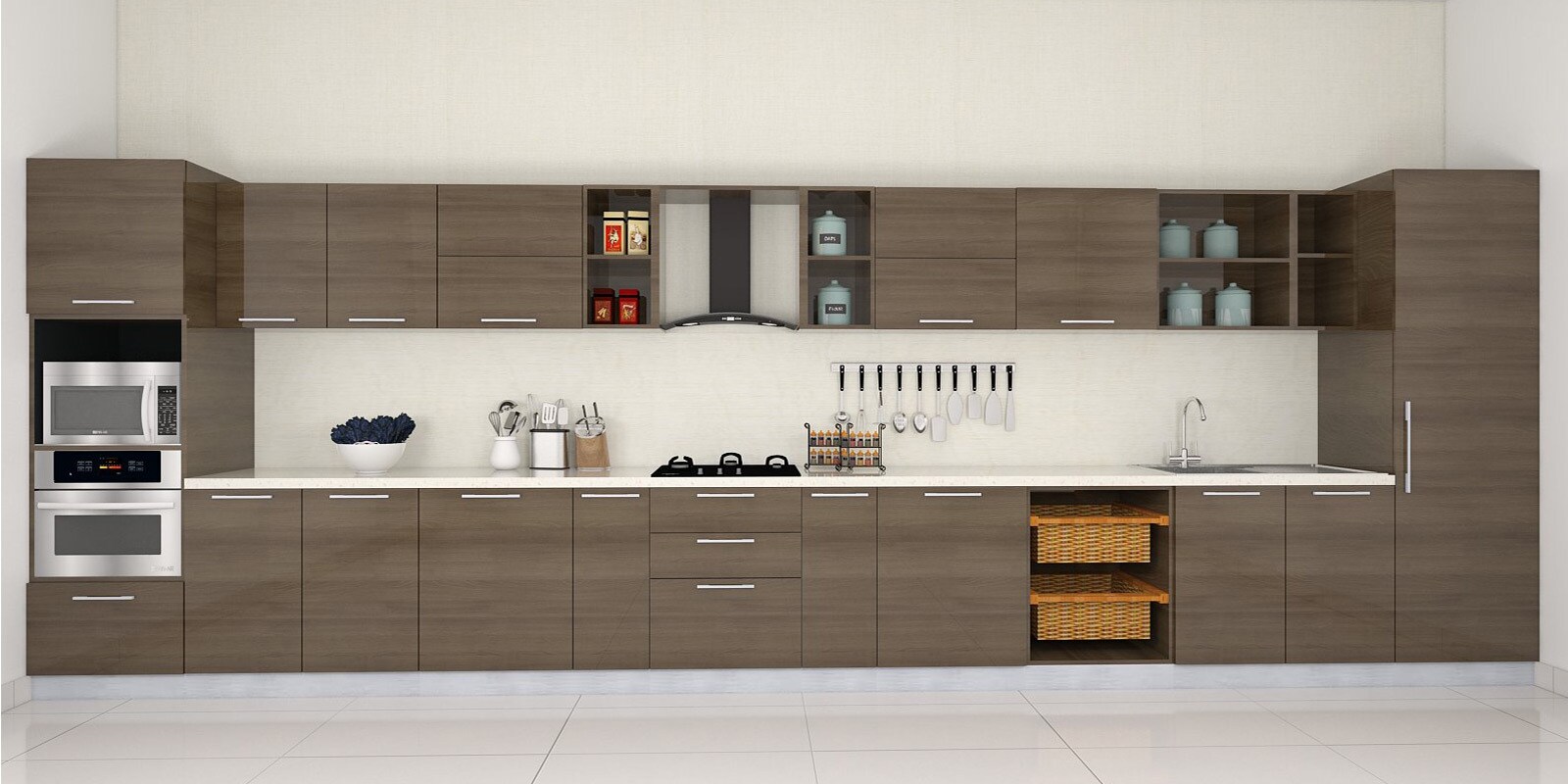 Buy Samia Straight Modular Kitchen Designed in BWR Ply at 15% OFF by ...