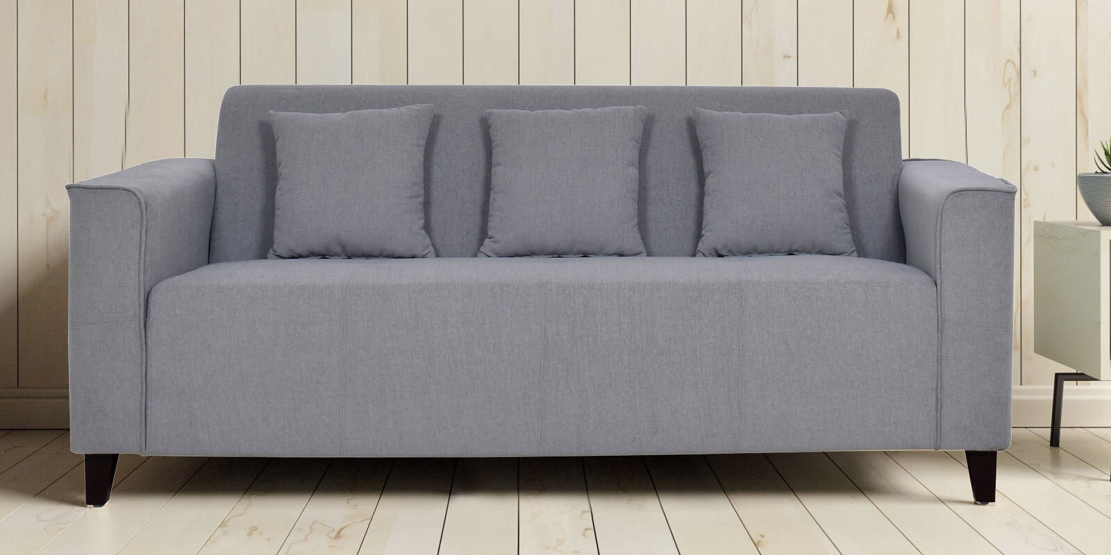 Buy Samuel 3 Seater Sofa in Ash Grey Colour - CasaCraft at 36% OFF by ...