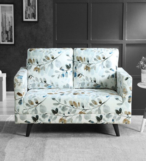 Buy Salvatore Fabric 1 Seater Sofa In Multicolour Online - Contemporary ...