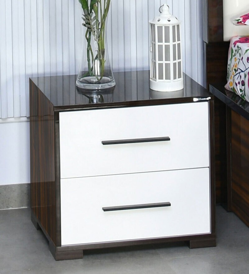 Buy Salsa Side Table in Brown Colour by Nilkamal Online - Bedside ...