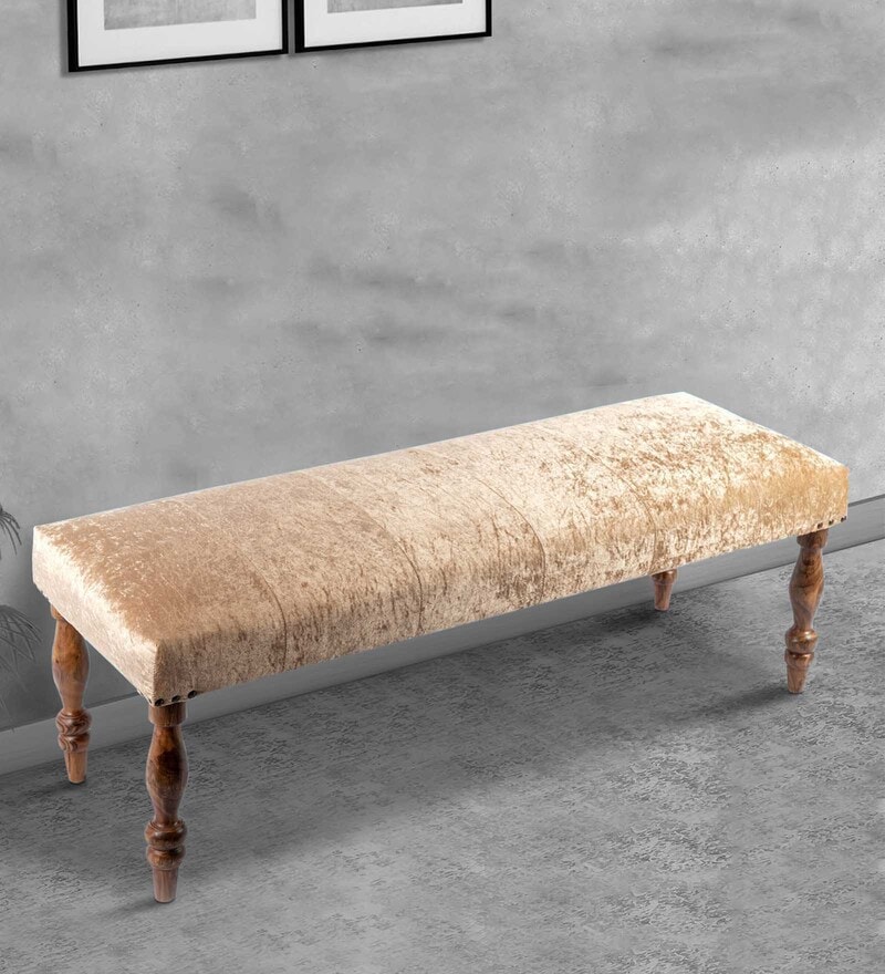 Buy Sasha Bench in Cream Colour by Ikiriya Online - Benches - Benches ...
