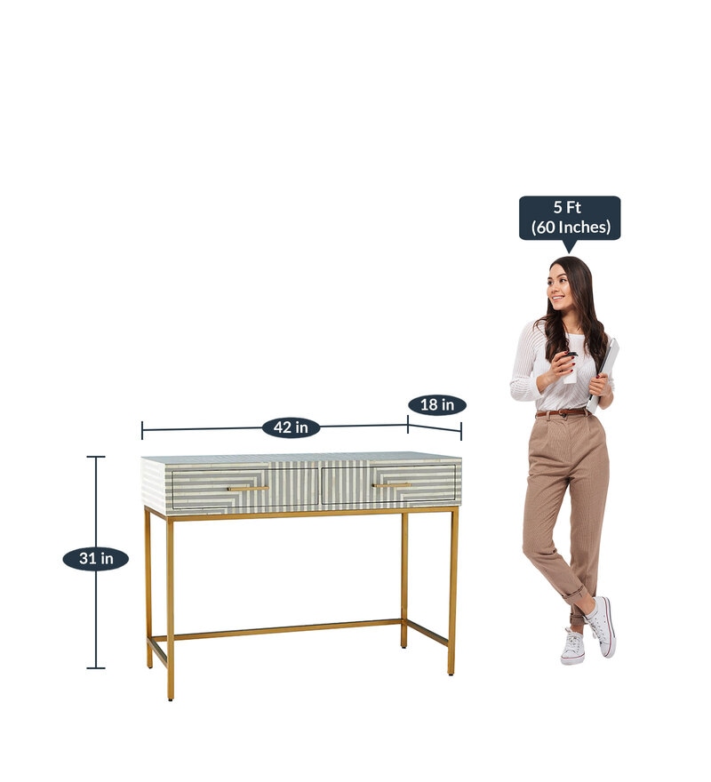 Buy Savi Console Table in Grey Finish by Ziba Homes Online ...