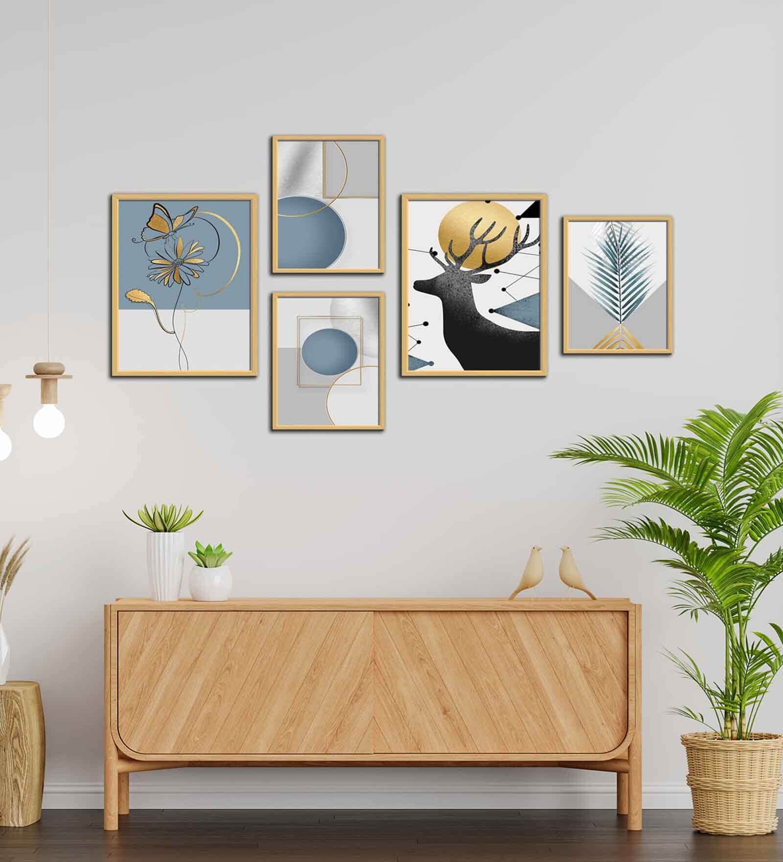 Buy Scandinavian Mordern Multicolour Canvas & MDF Art Prints at 25% OFF ...