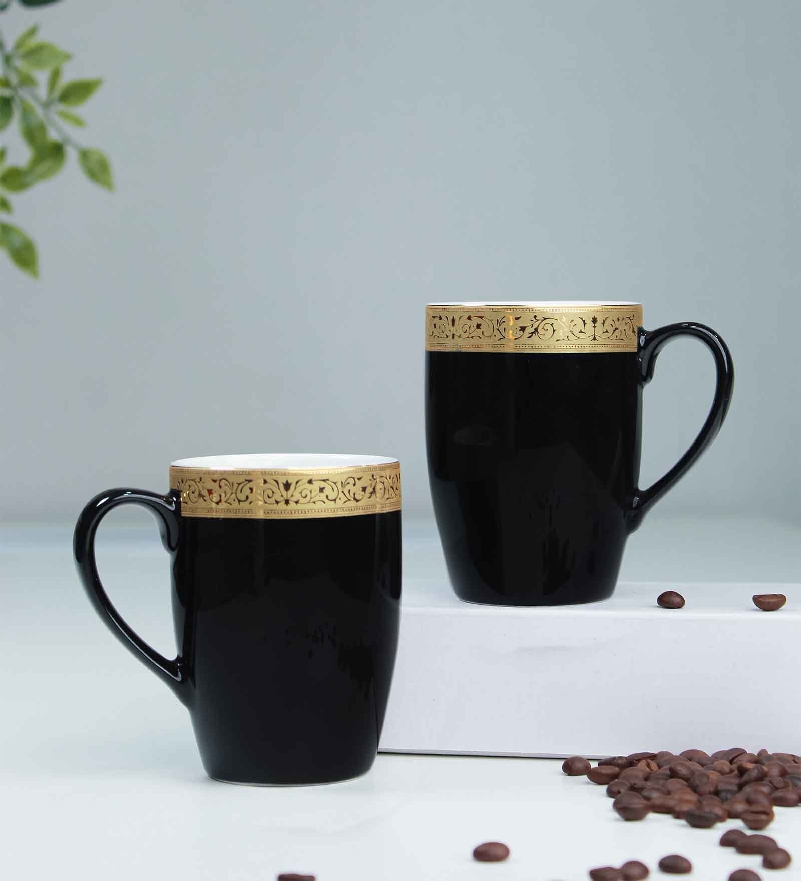 Buy Scarlet Mug 230ml Set of 2 Black at 100% OFF by Vola | Pepperfry