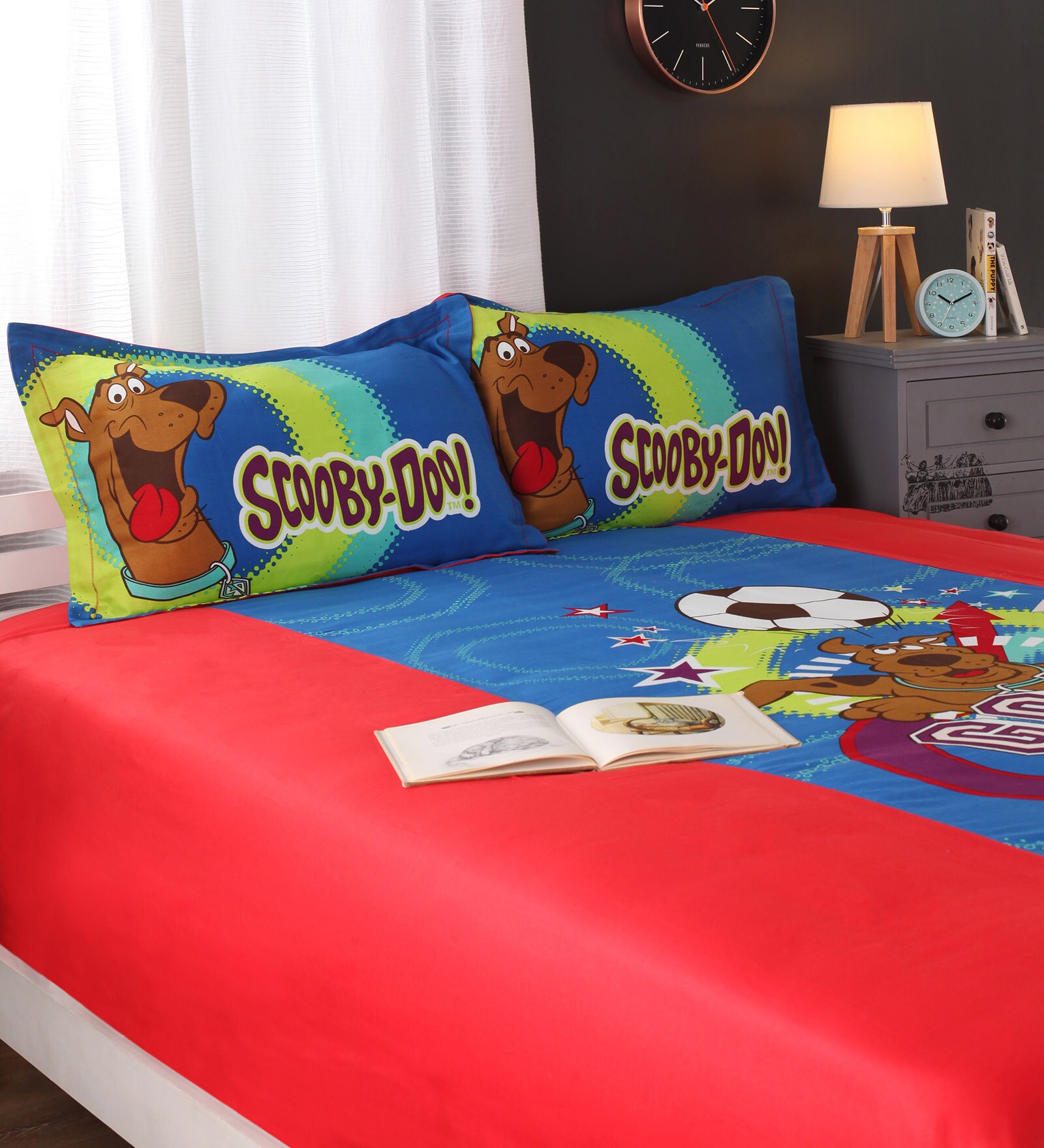 Buy Scooby-Doo Single Bedsheet In Blue Colour by Portico New York ...