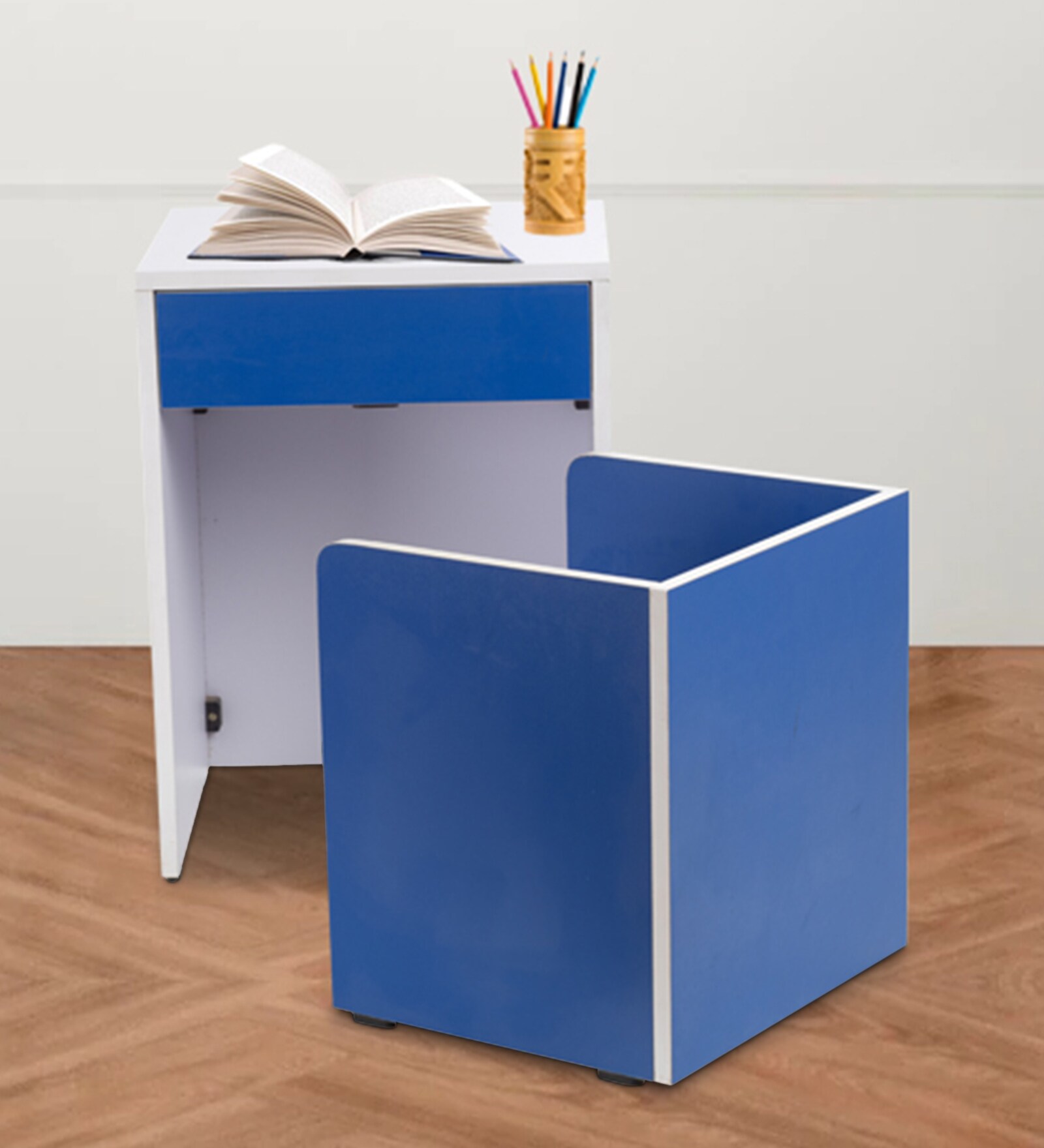 Buy Scooby Kids Infant Desk in White & Blue Colour with Chair at 30% ...