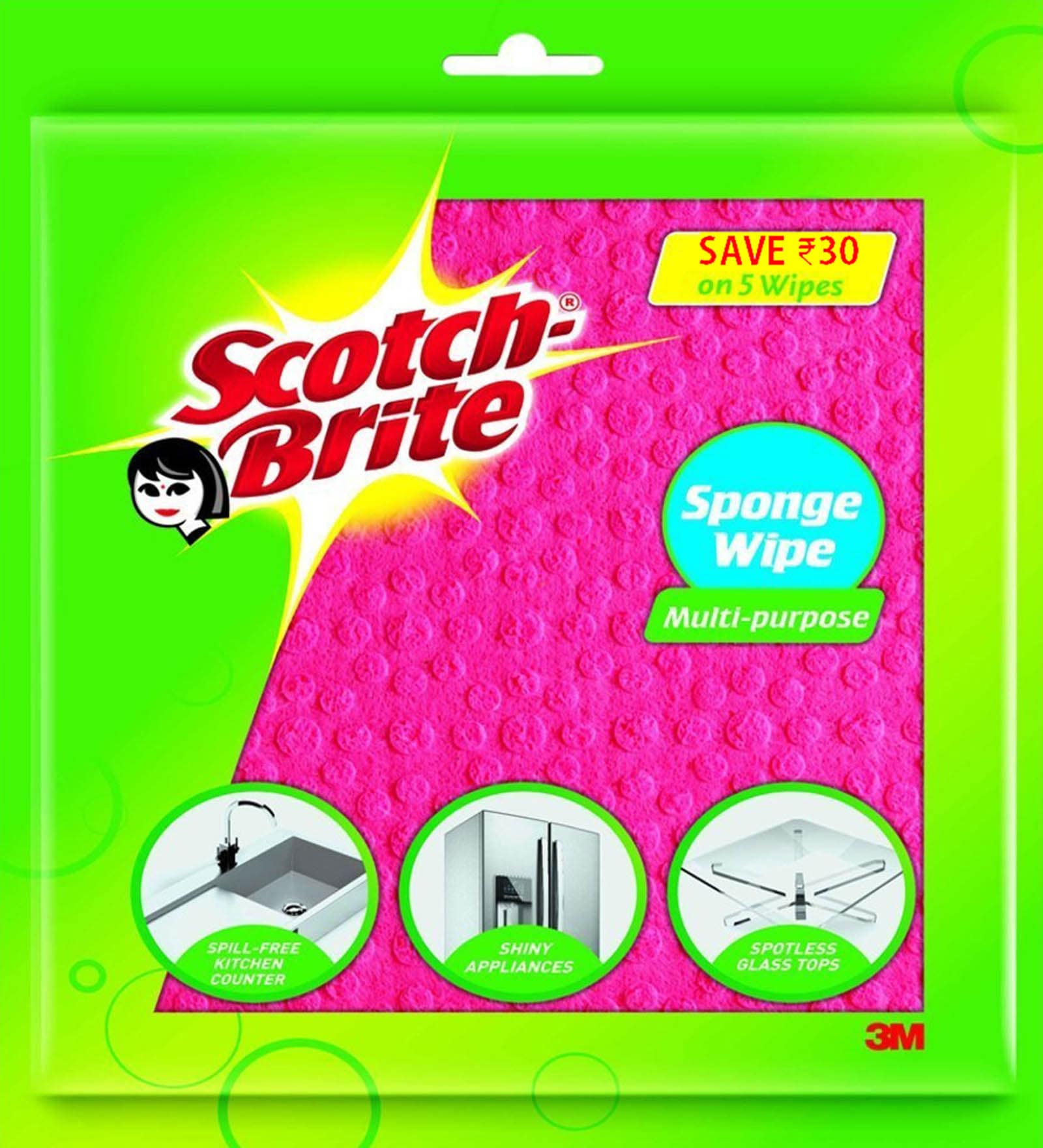 Buy Scotch-Brite Sponge Wipes - Set Of 5 Online - Cleaning Wipers ...