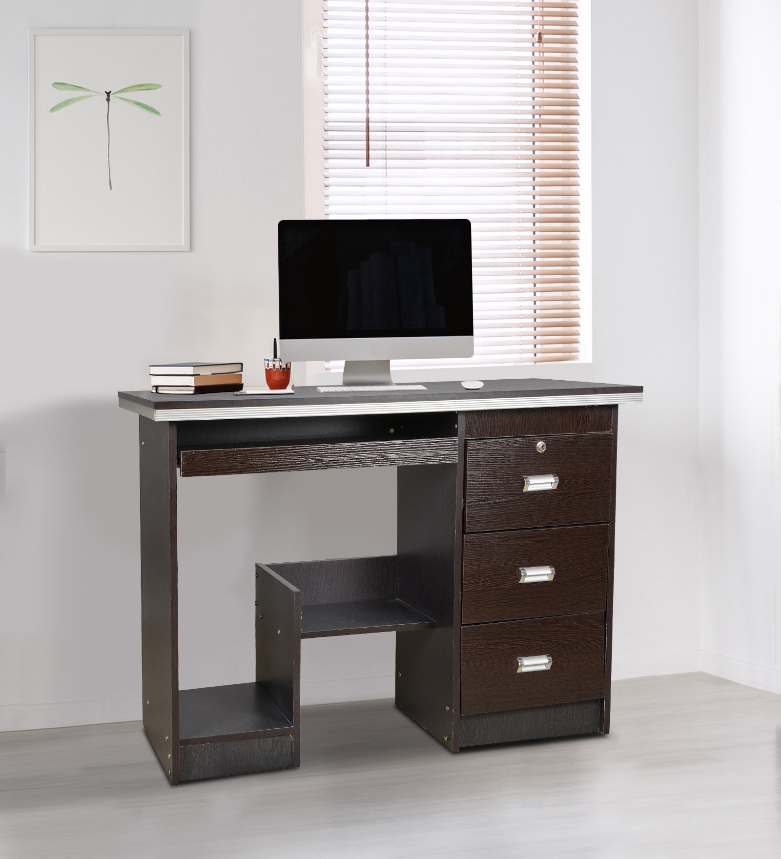 Buy Scruff Computer Table in Walnut Finish at 32% OFF by Outkraft ...