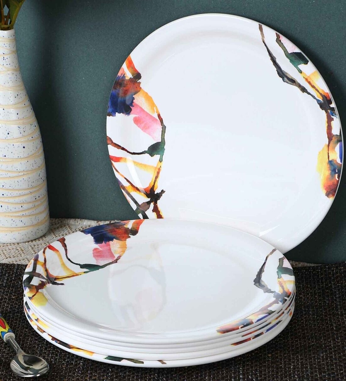 Buy Servewell Smudge 6 Pc Dinner Plate by VarEesha Online - Dinner ...