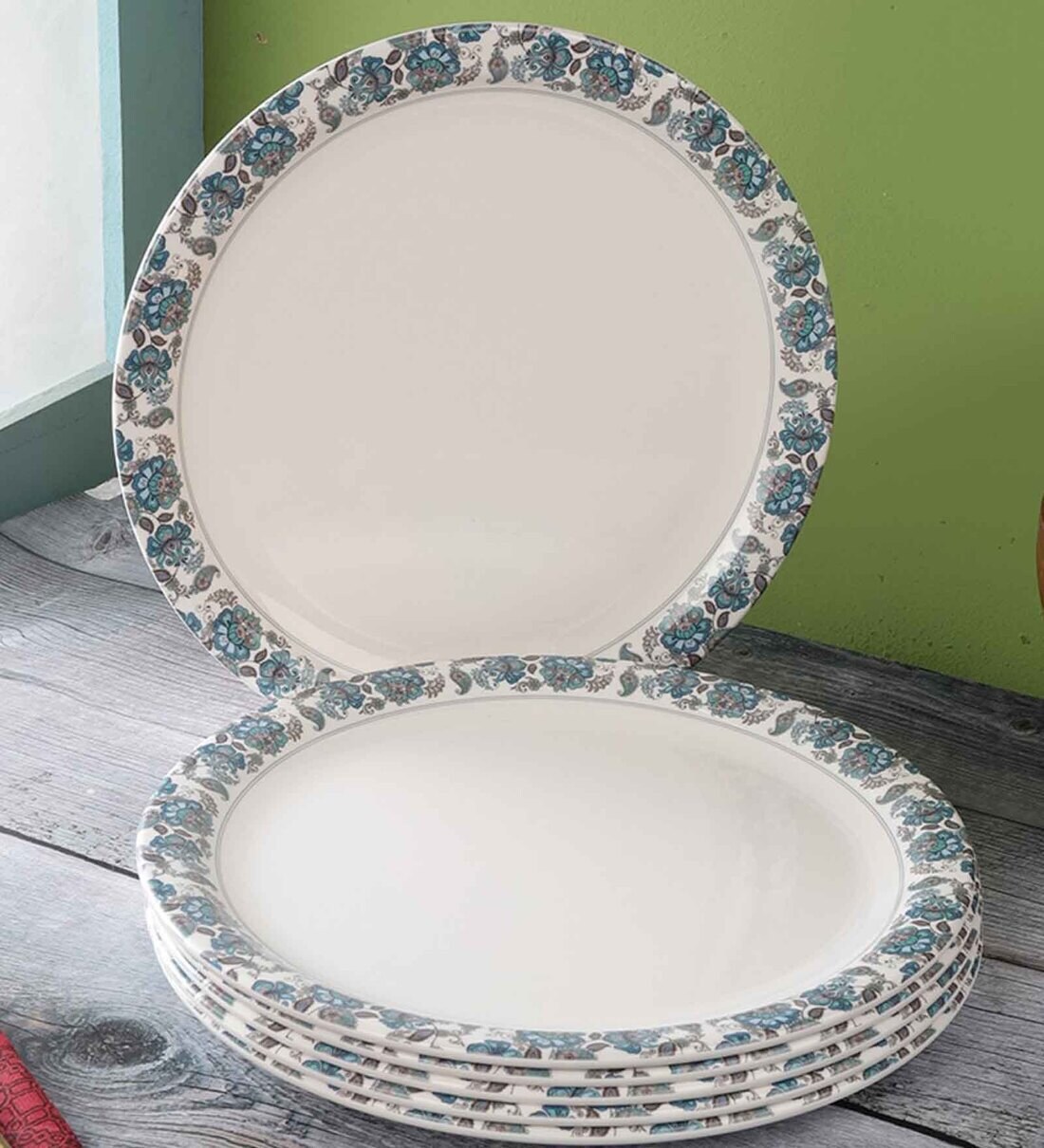 Buy Servewell Tassel 6 Pc Melamine Dinner Plate by VarEesha Online ...