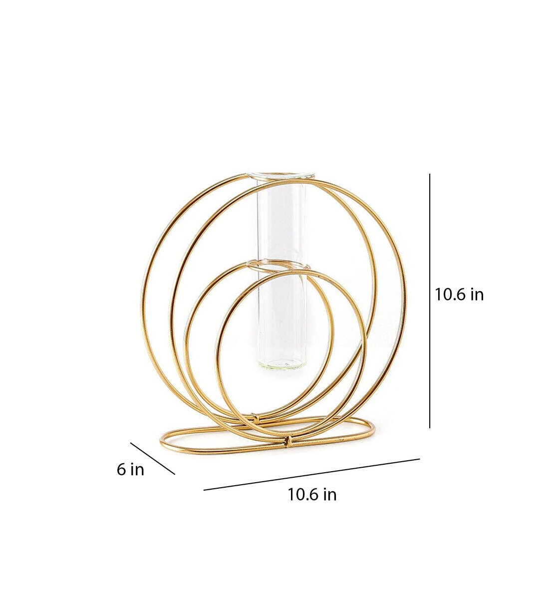 Buy Set of 2 Metal Wire Glass Tube Vase Online - Vases - Vases - Home ...