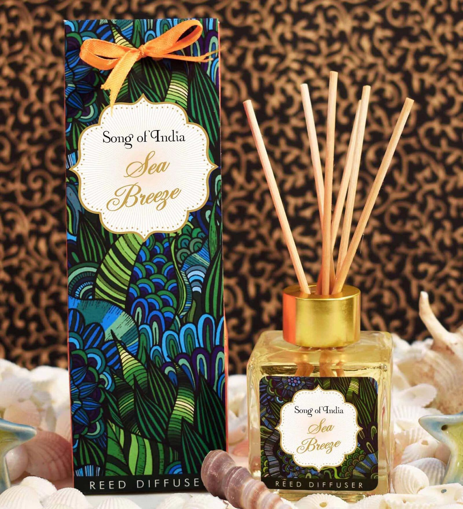 Buy Sea Breeze Reed Diffuser Set at 10% OFF by Song of India | Pepperfry