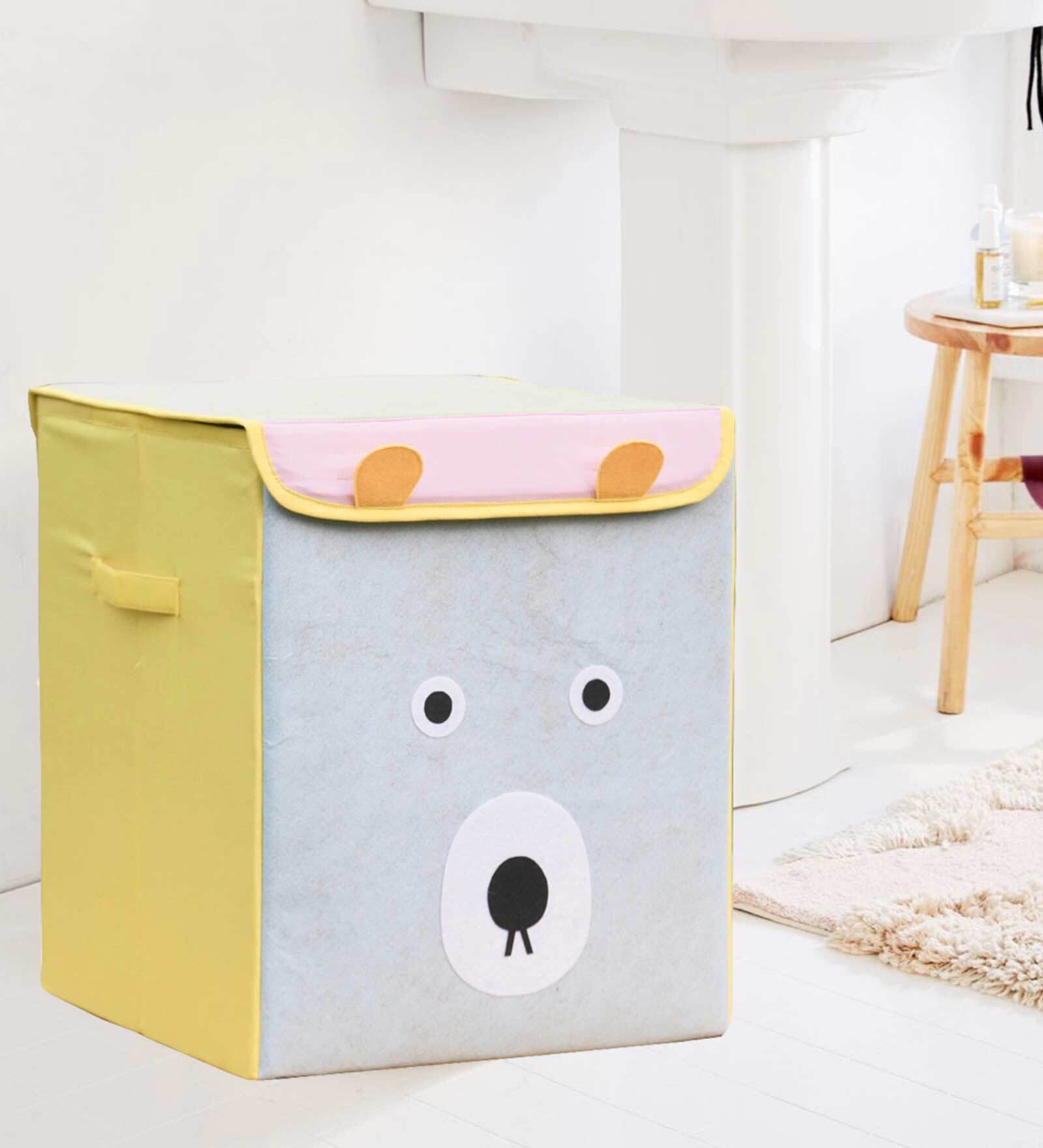 Buy Banana Fabric Kids Storage Box in Yellow Colour at 58% OFF by My ...