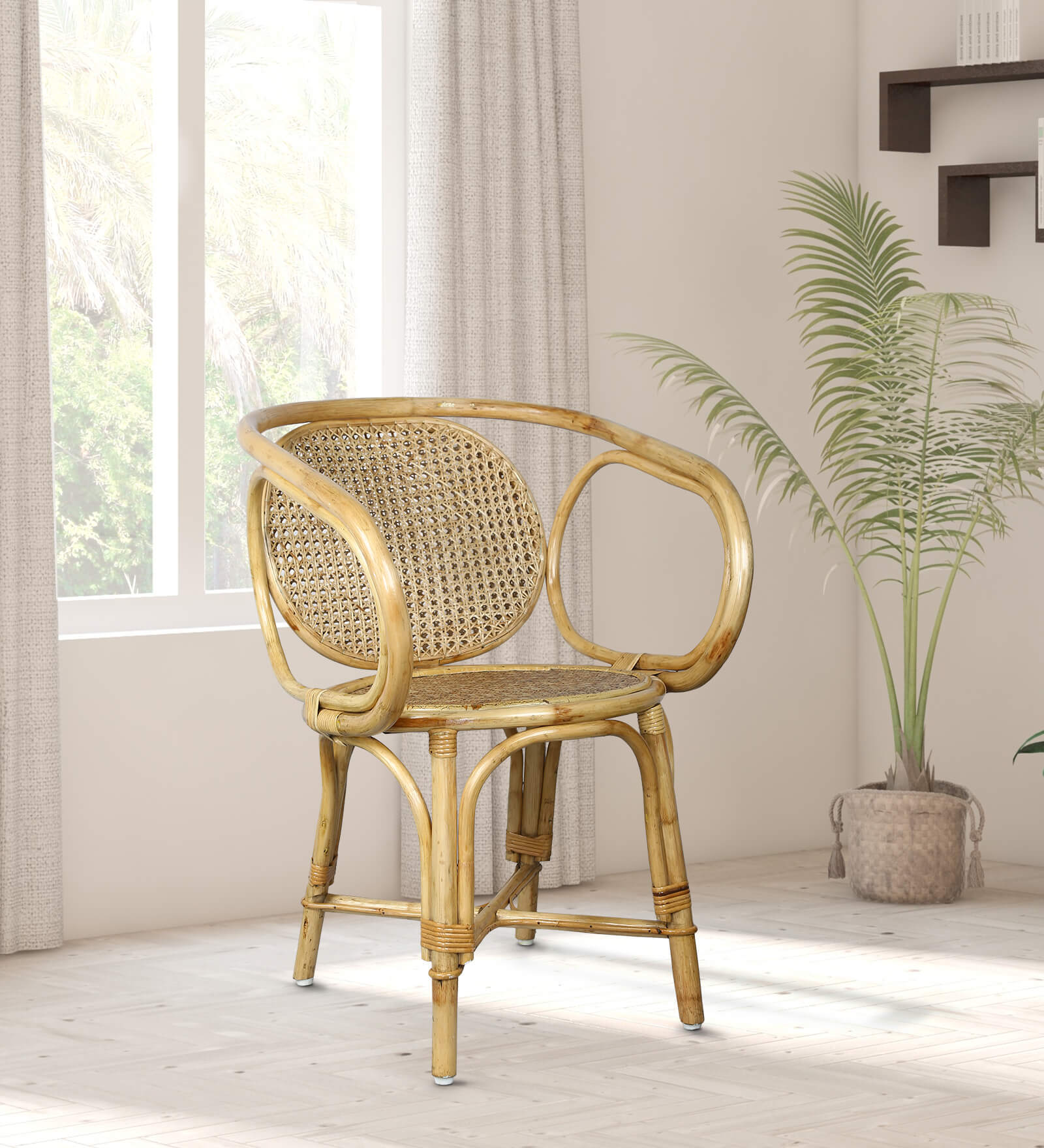 Buy Seaside Serenity Bamboo Chair in Natural Finish at 10% OFF by ...