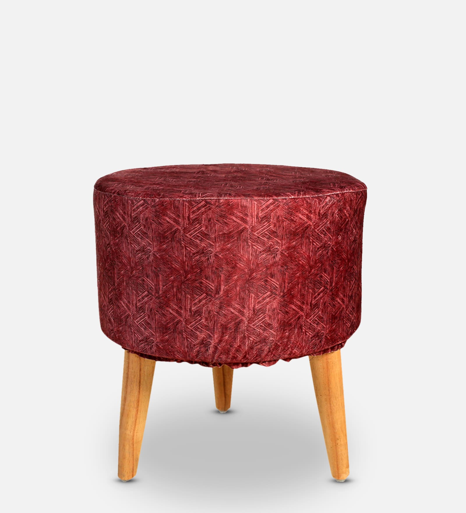 Buy Seating Stool In Maroon Colour at 43% OFF by House of Aarna | Pepperfry