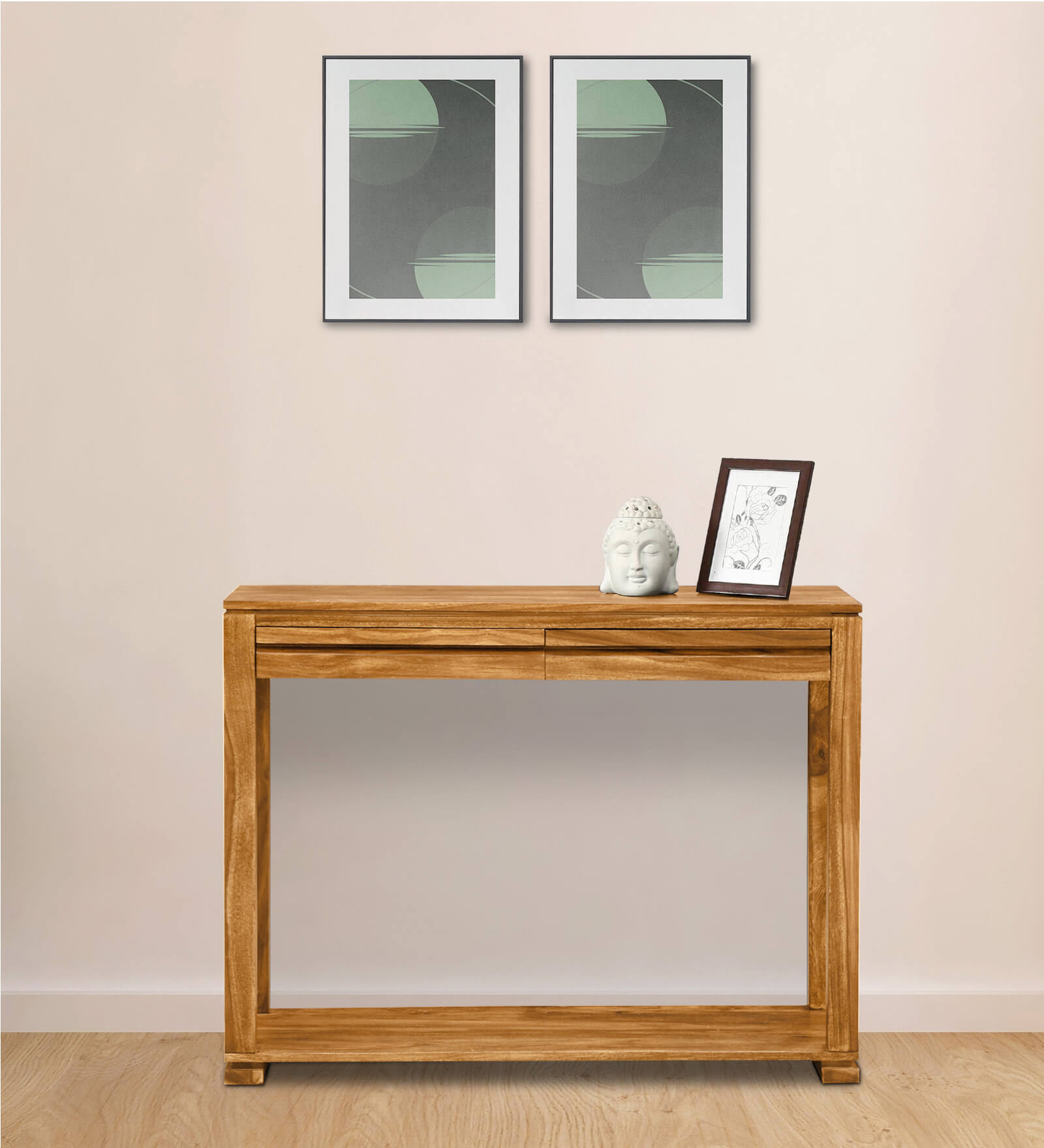 Buy Segur Sheesham Wood Console Table In Rustic Teak Finish at 32% OFF ...
