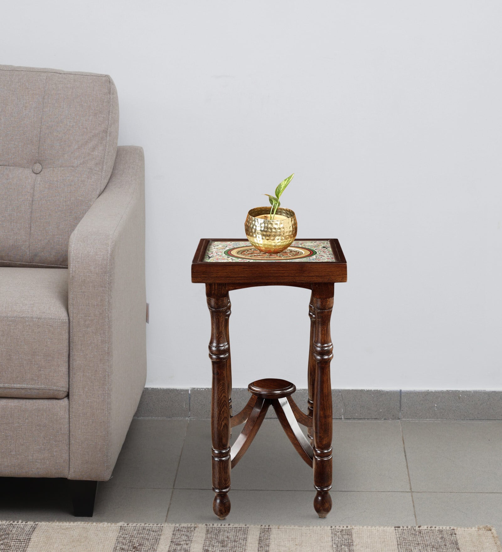 Buy Sera Solid Wood End Table in Walnut Colour at 29% OFF by Mudramark ...
