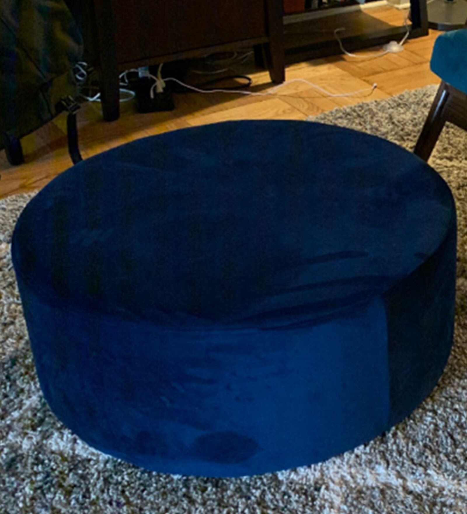 Buy Serie-O Pouffe in Royal Navy Blue Colour by Expressionist by ...