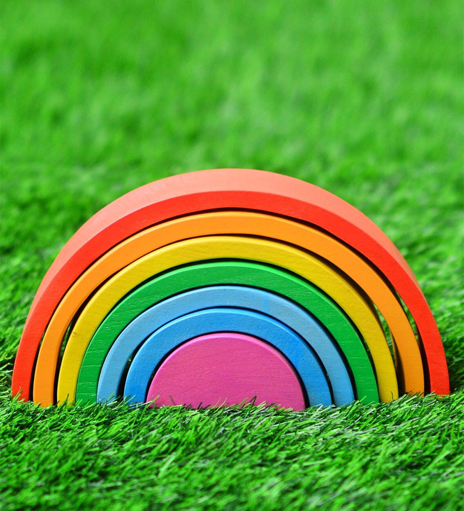 Buy Set of 7 Rainbow Stacker By Little Jamun Online - Testing - Testing ...