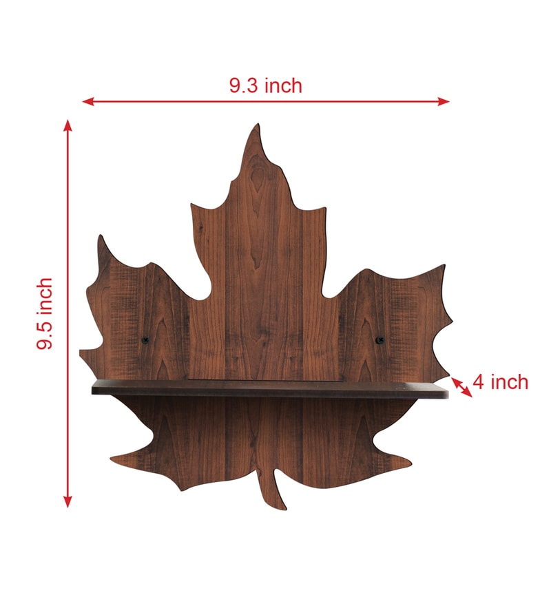 Buy Set of 3 Laminated MDF Wood Wall Shelf by Random Online - Modern ...