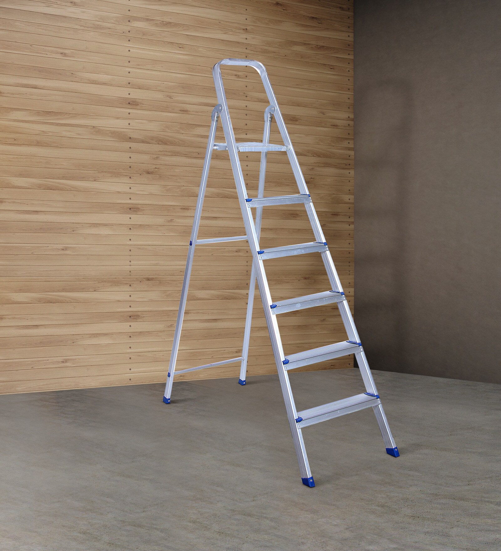 Buy 6 Steps 6.1 Ft Aluminium Step Ladder By SGS Industries at 40% OFF ...