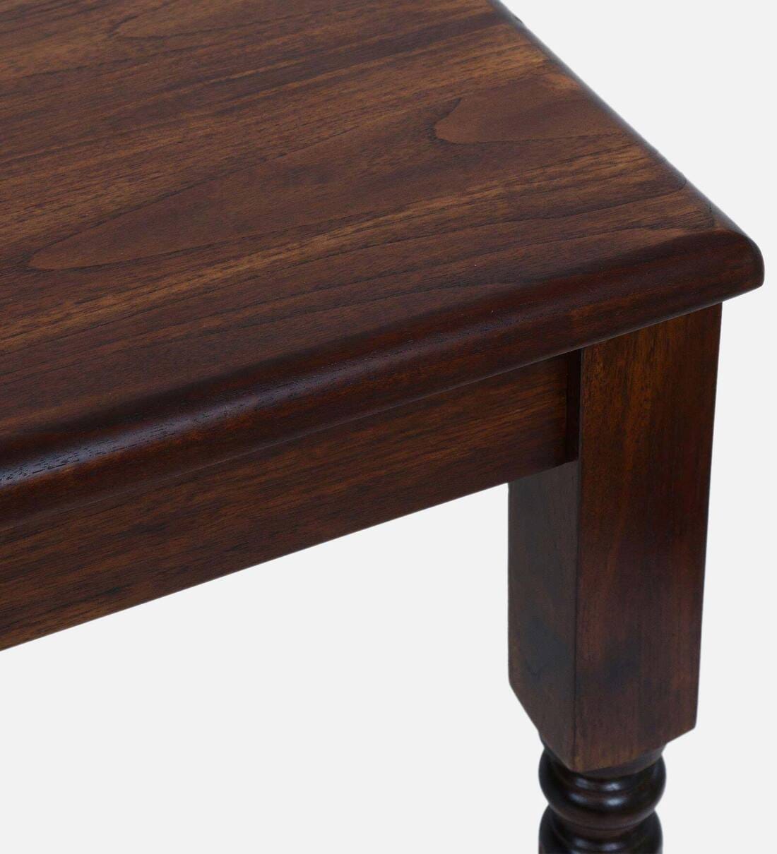 Buy Sheraton Latin Teak Wood 6 Seater Dining Table In Provinicial Teak ...