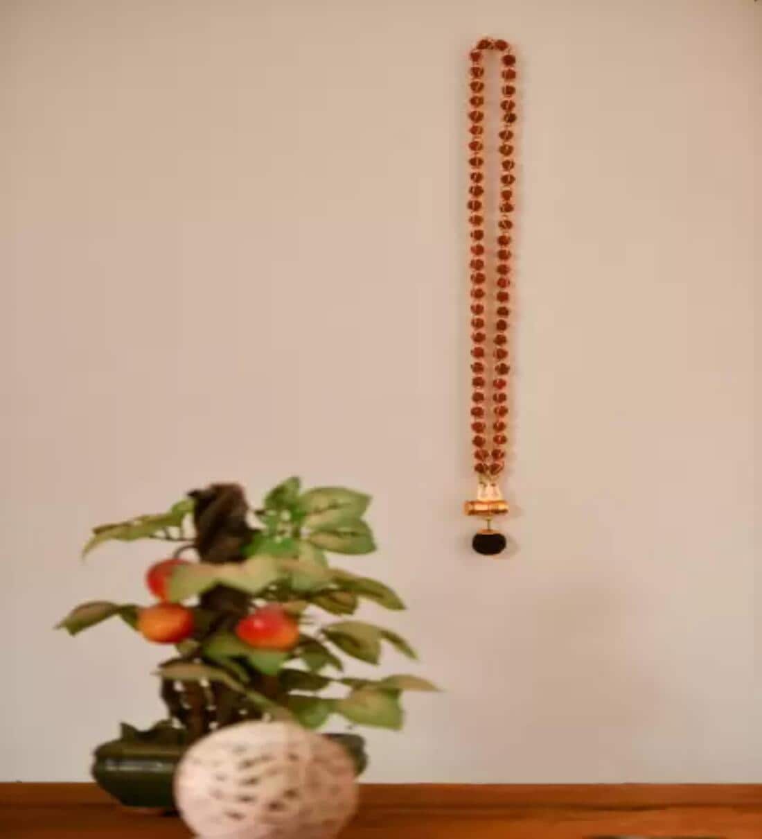 Buy Shiv Shakti Kavach 5 Mukhi Rudraksha Mala With Brass Shiv Trishul & Damru at 45% OFF by ...