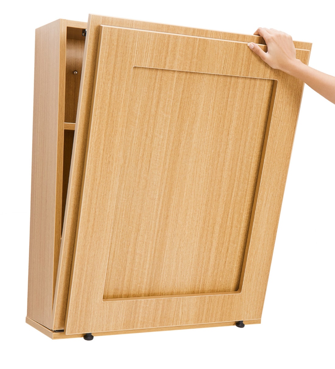 Buy Shuffle Foldable Wall Mounted Study Table in Teak Finish by ...