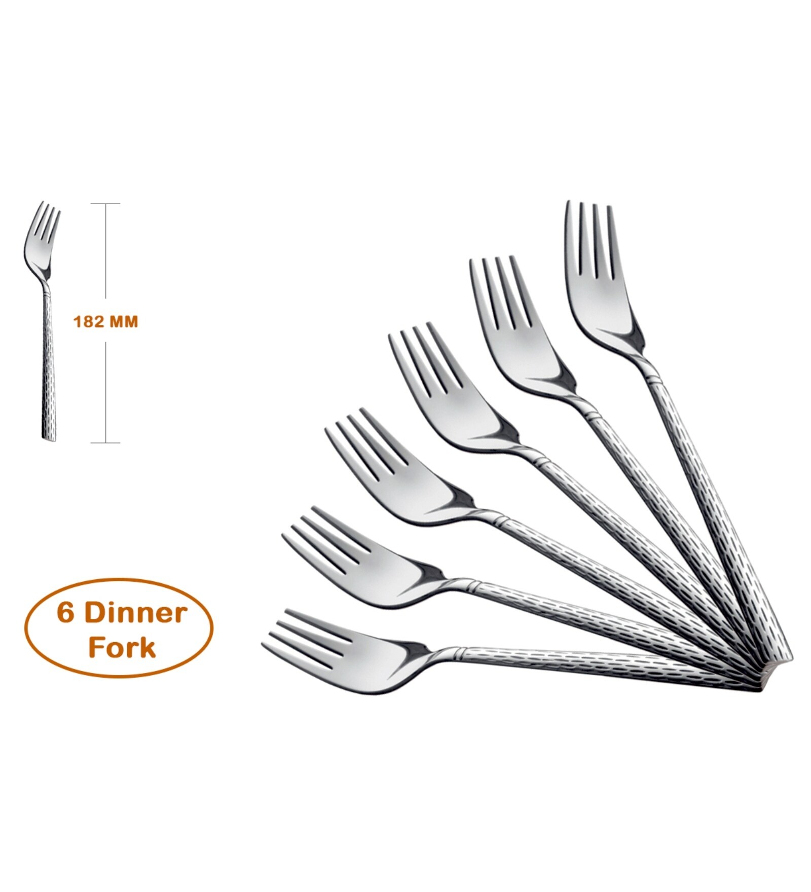 Buy Stainless Steel Feast Dinner Forks Set of 12 by Shapes Online ...