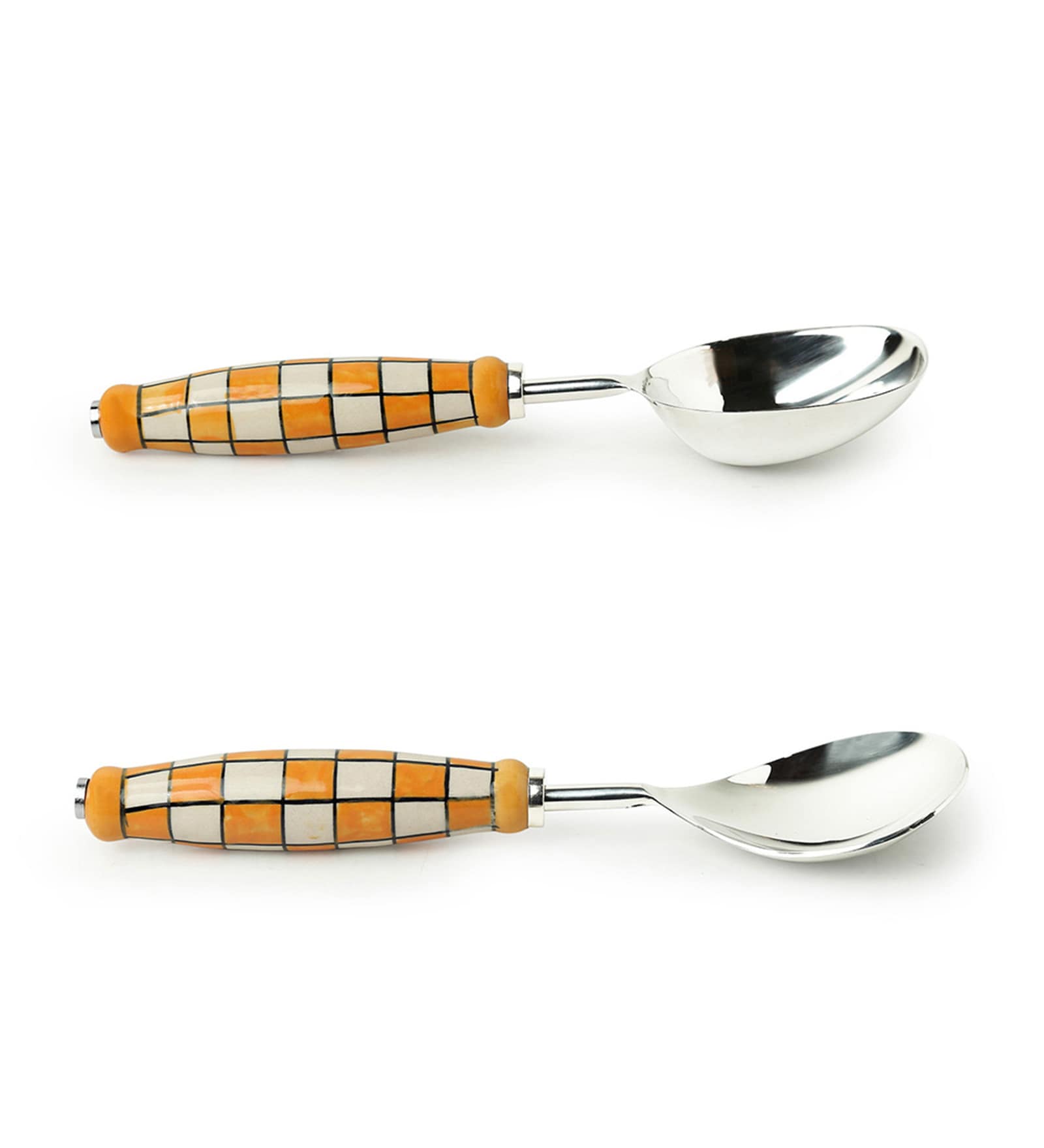 Buy Shatranj Checkered Hand- Painted Multicolour Stainless Steel ...