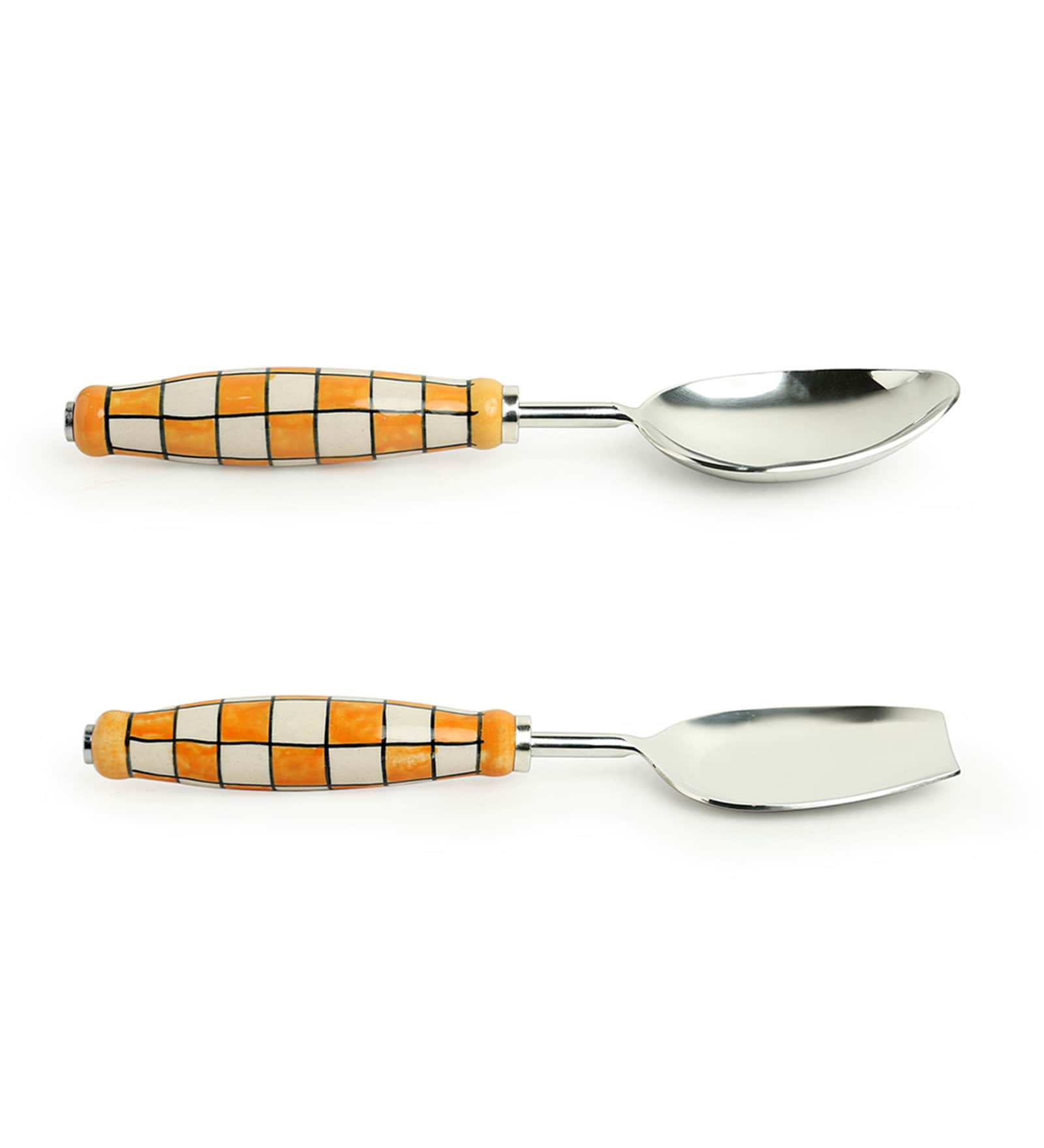 Buy Shatranj Checkered Hand- Painted Multicolour Stainless Steel ...