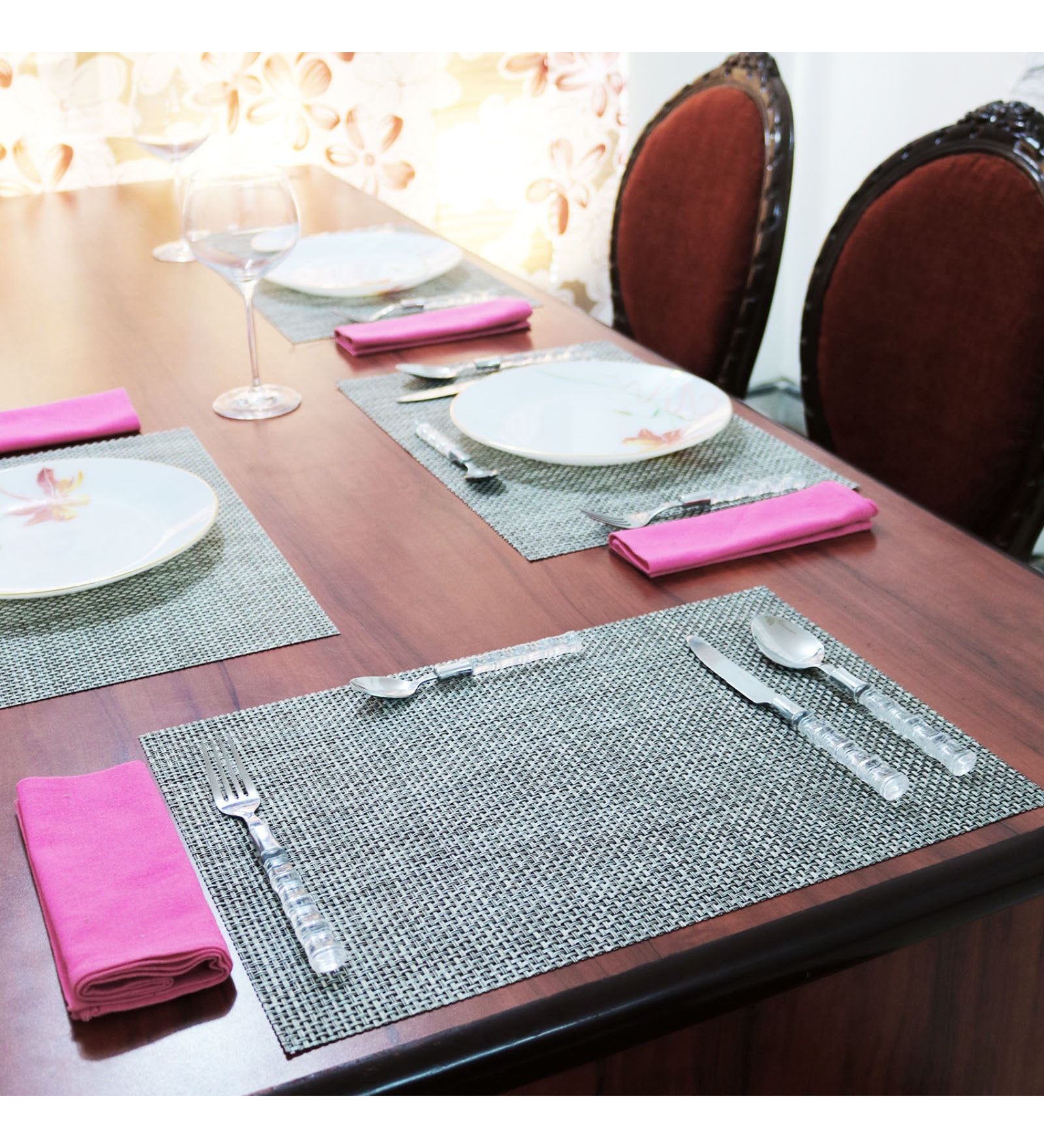 Buy Grey Fibre Solid Placemat by Shresmo at 23% OFF by Shresmo | Pepperfry