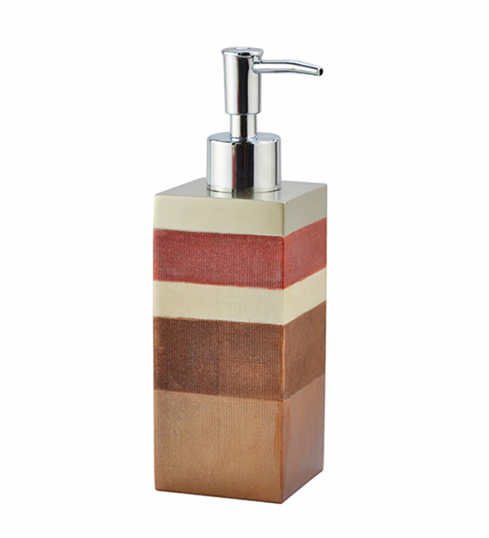 Buy 300 Ml Polyresin Counter Top Liquid Soap Dispenser in Multicolour ...