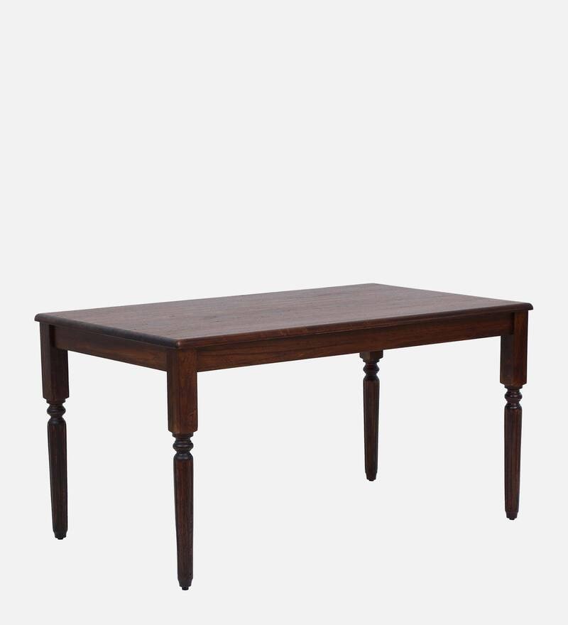 Buy Sheraton Latin Teak Wood 6 Seater Dining Table In Provinicial Teak ...