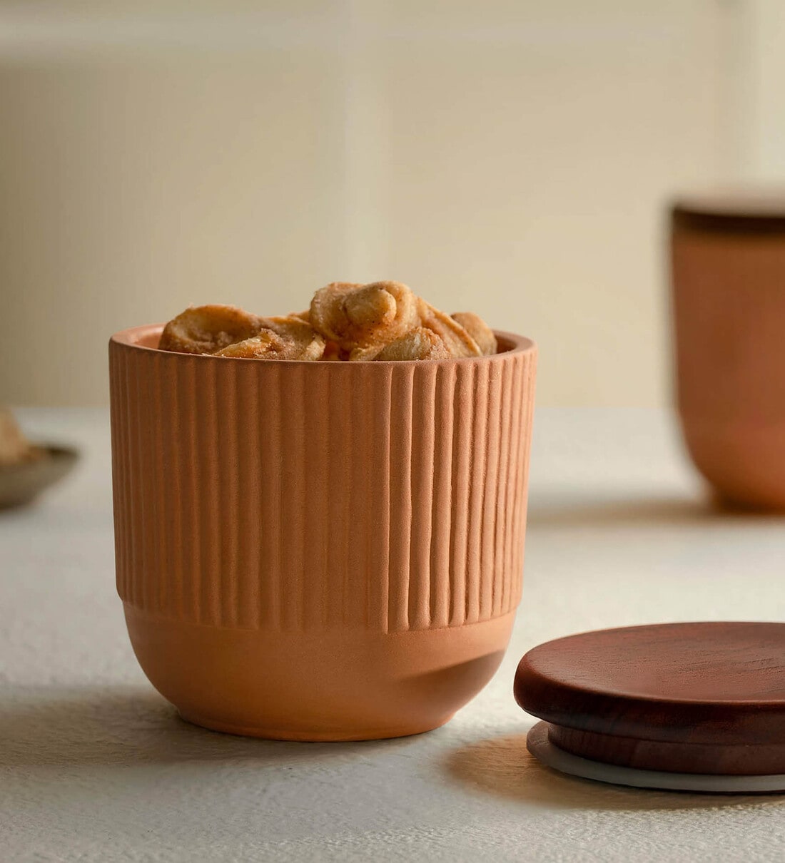 Buy Sienna 600ml Terracotta Jar Container by Ellementry at 5% OFF by ...