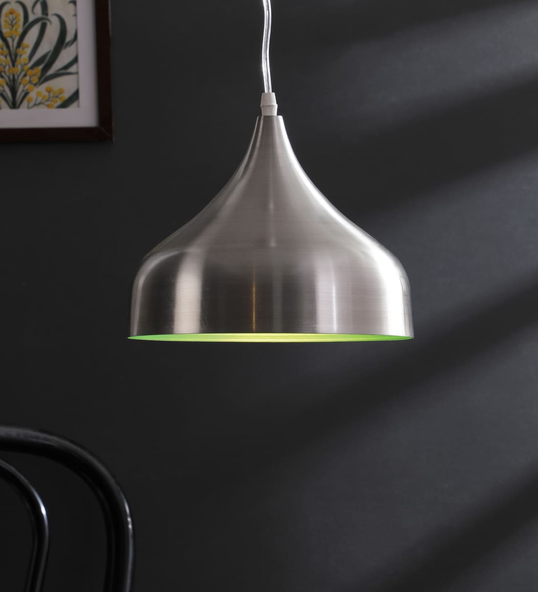 Buy Silver Aluminium Single Hanging Light by Learc Designer Lighting at ...