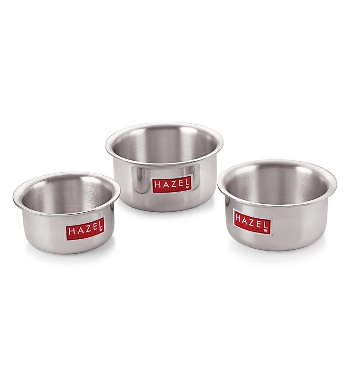 Buy Fresco Induction Friendly Silver Aluminium (Set of 3) Cooking Pot ...