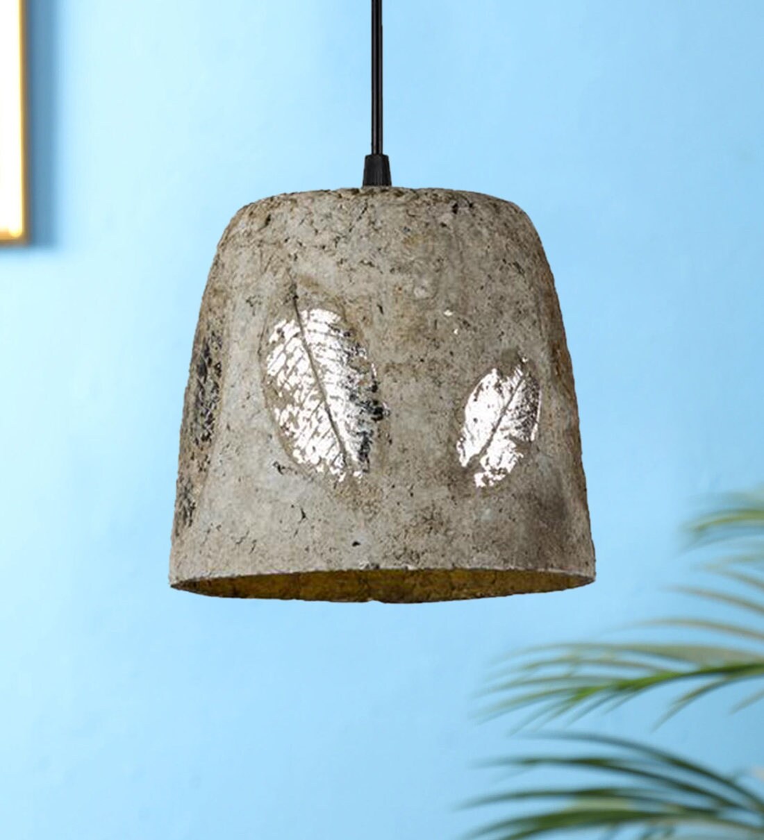 Buy Silver Feather Cement Single Hanging Light by Oorjaa at 38% OFF by ...