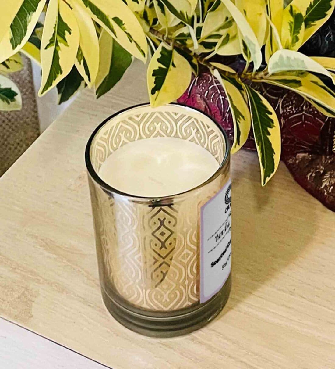 Buy Vanilla Caramel Silver Glass Scented Candles at 17% OFF by CRAFX ...